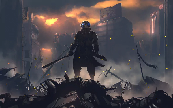 Post Apocalyptic Satellite Sci-Fi HD Wallpaper by Isaac Yeram Kim