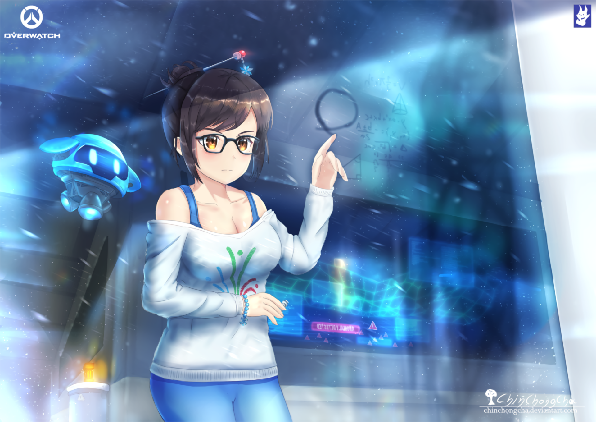 Mei from Overwatch in Stunning HD Video Game Wallpaper by Chin Chongcha