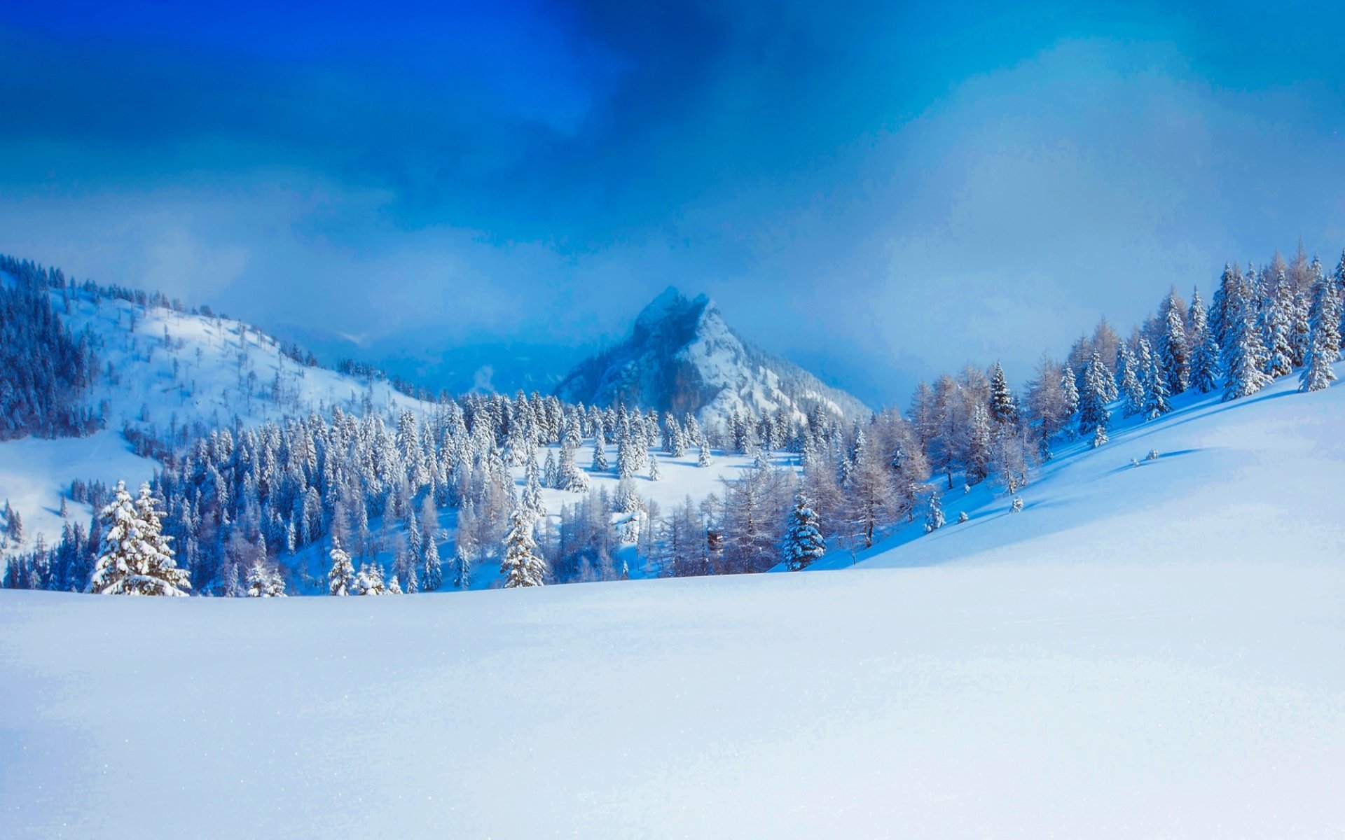 Austrian Alps: Snowy Peaks & Winter Forests