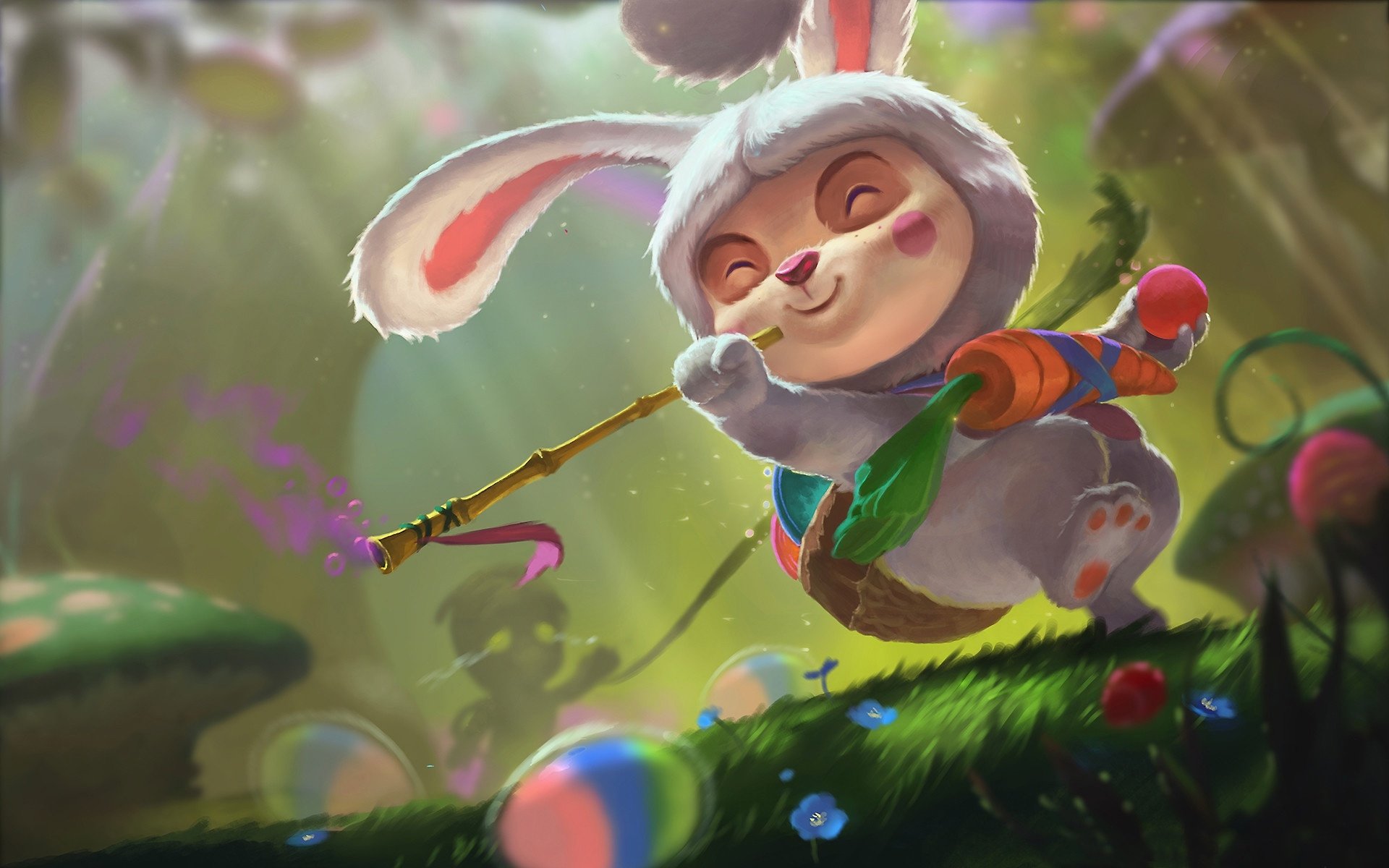 Teemo’s Playful Bunny Hop - HD League of Legends Wallpaper by Xi Zhang