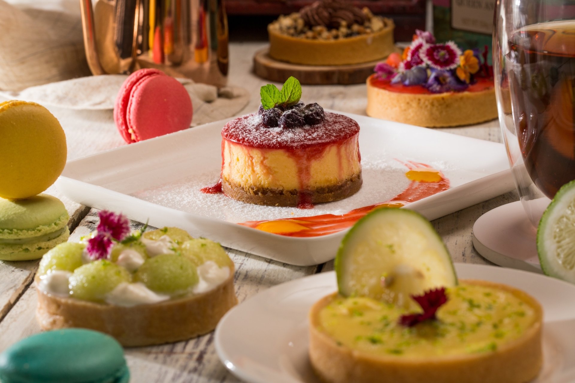 Delicious Dessert Delights: Macarons & Pastries HD Wallpaper Feast ...