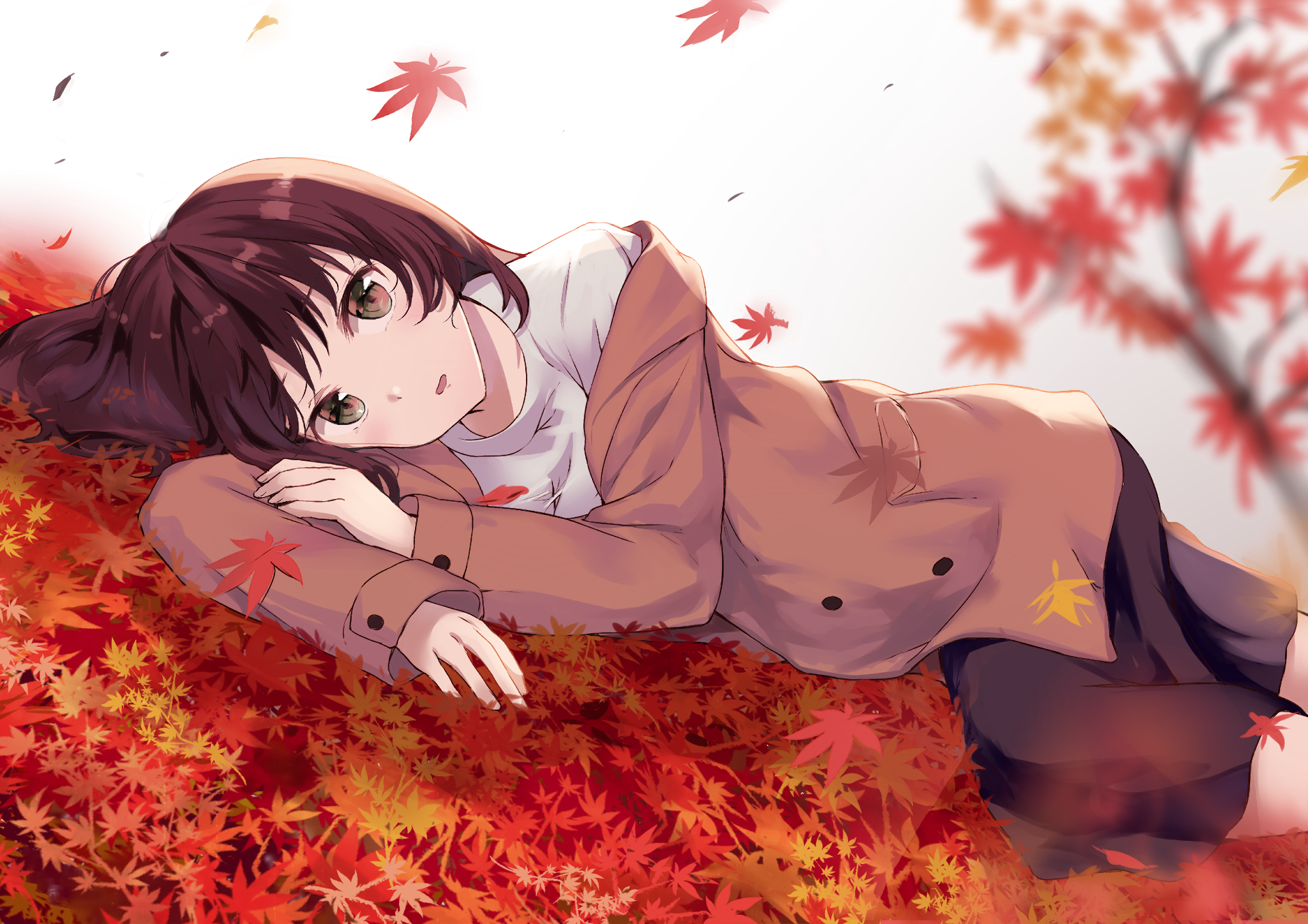 Serene Autumn: HD Anime Wallpaper