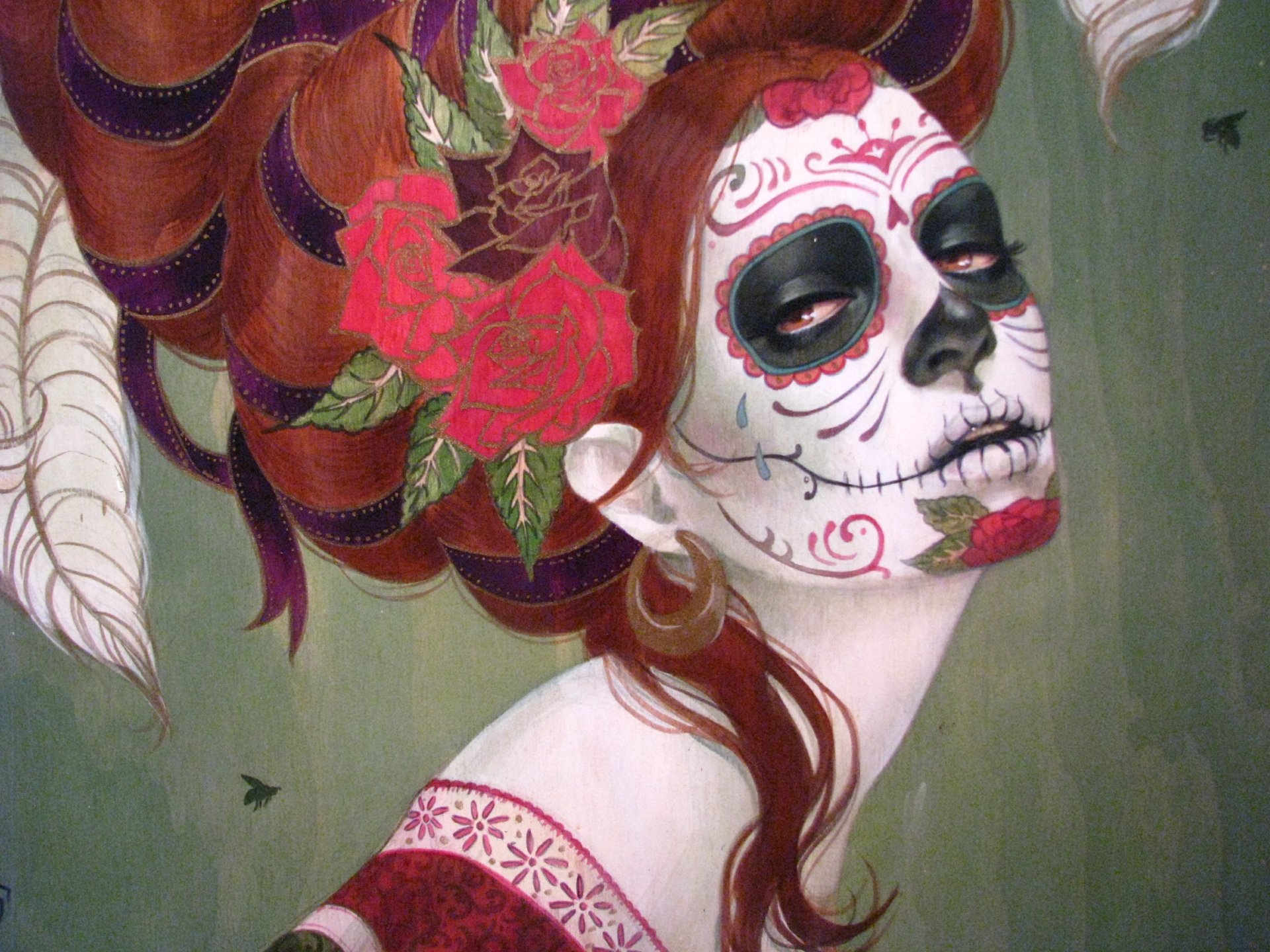 Vibrant Sugar Skull Artistry – Stunning HD Wallpaper by C-Monster ...