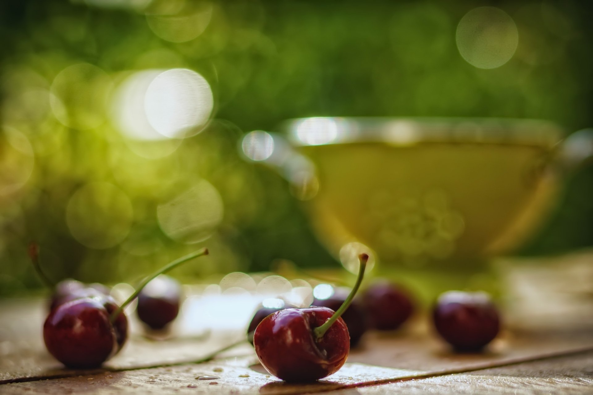 Download Depth Of Field Bokeh Fruit Food Cherry HD Wallpaper