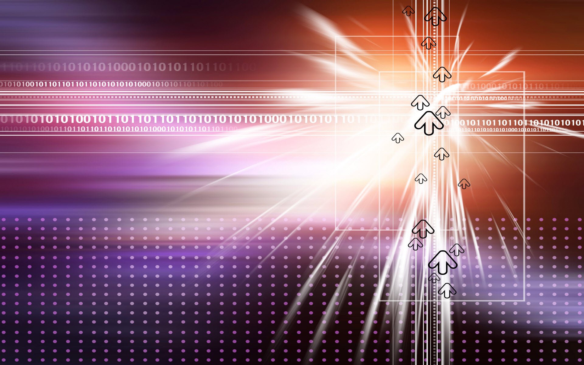 Binary Surge: HD Tech Flow Wallpaper