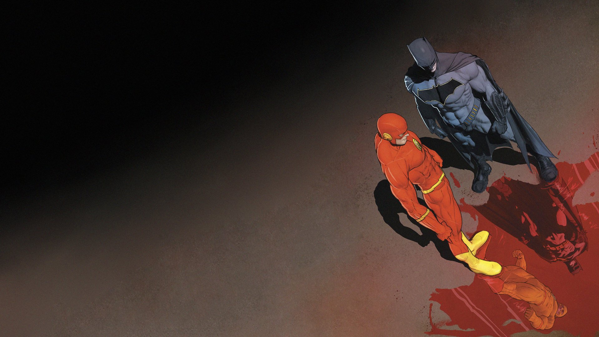 Flash and Batman in Action HD Wallpaper