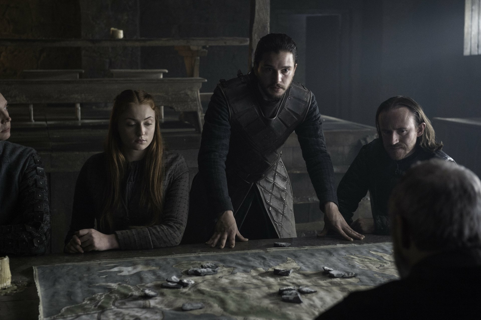 Game of Thrones: Jon Snow & Sansa at the War Table — 4K Ultra HD Wallpaper