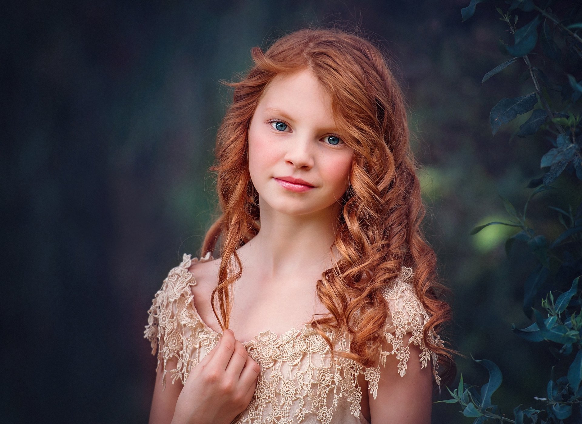 HD Portrait of a Redhead Child with Stunning Blue Eyes by Edie Layland ...
