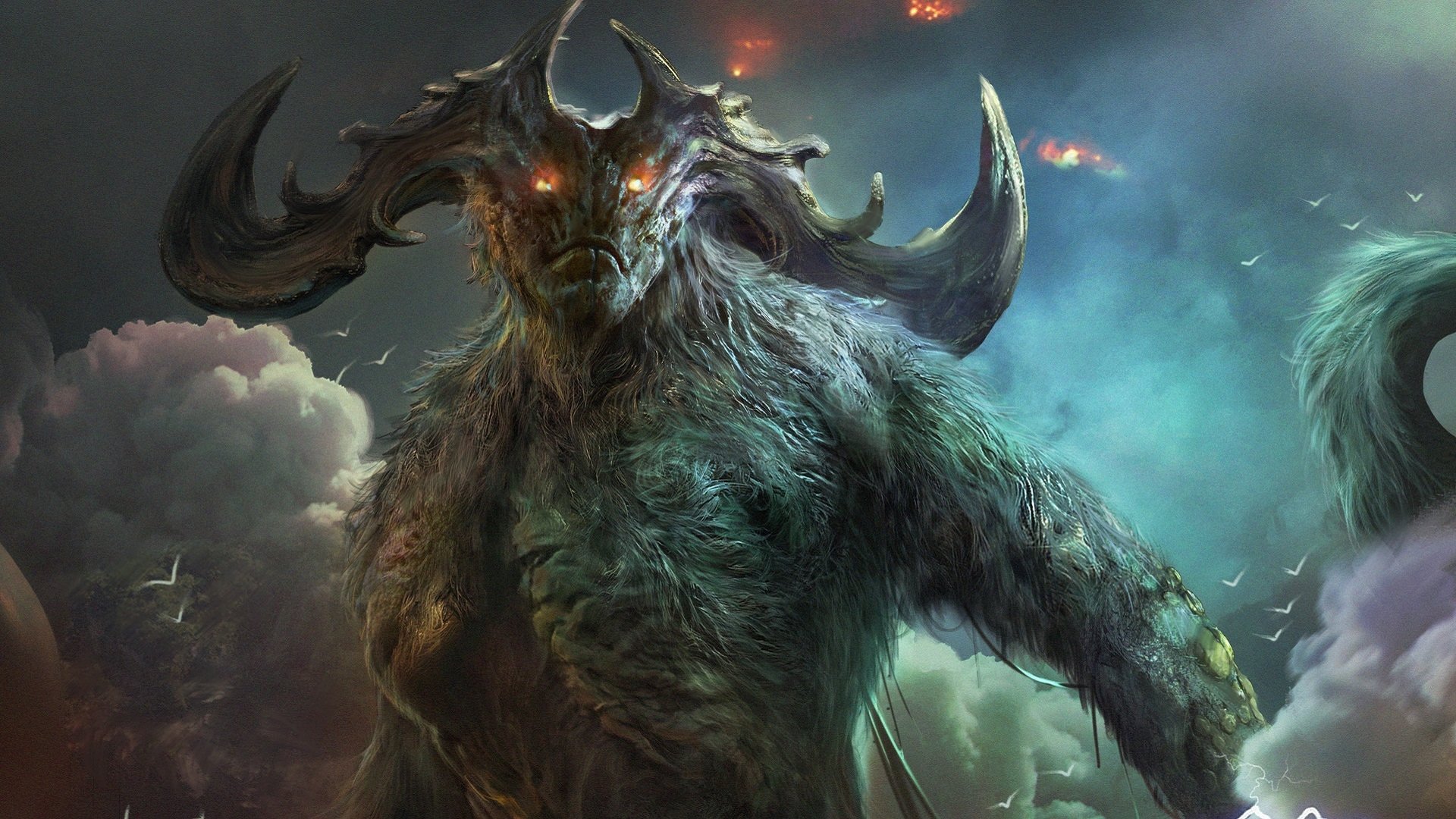 Majestic Beast Fantasy HD Wallpaper by Fang Xinyu