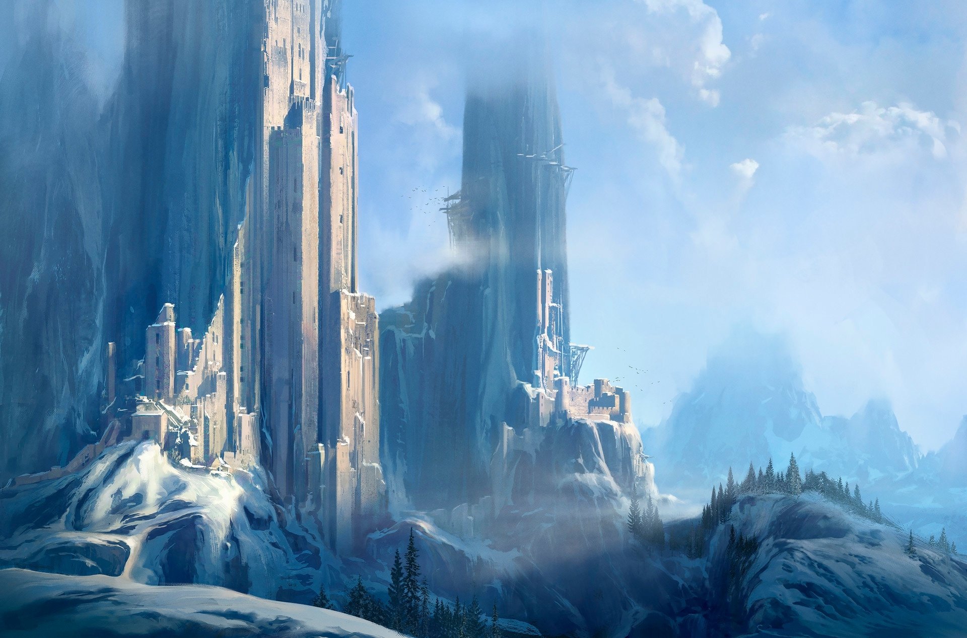 Frozen Castle Wallpaper Hd