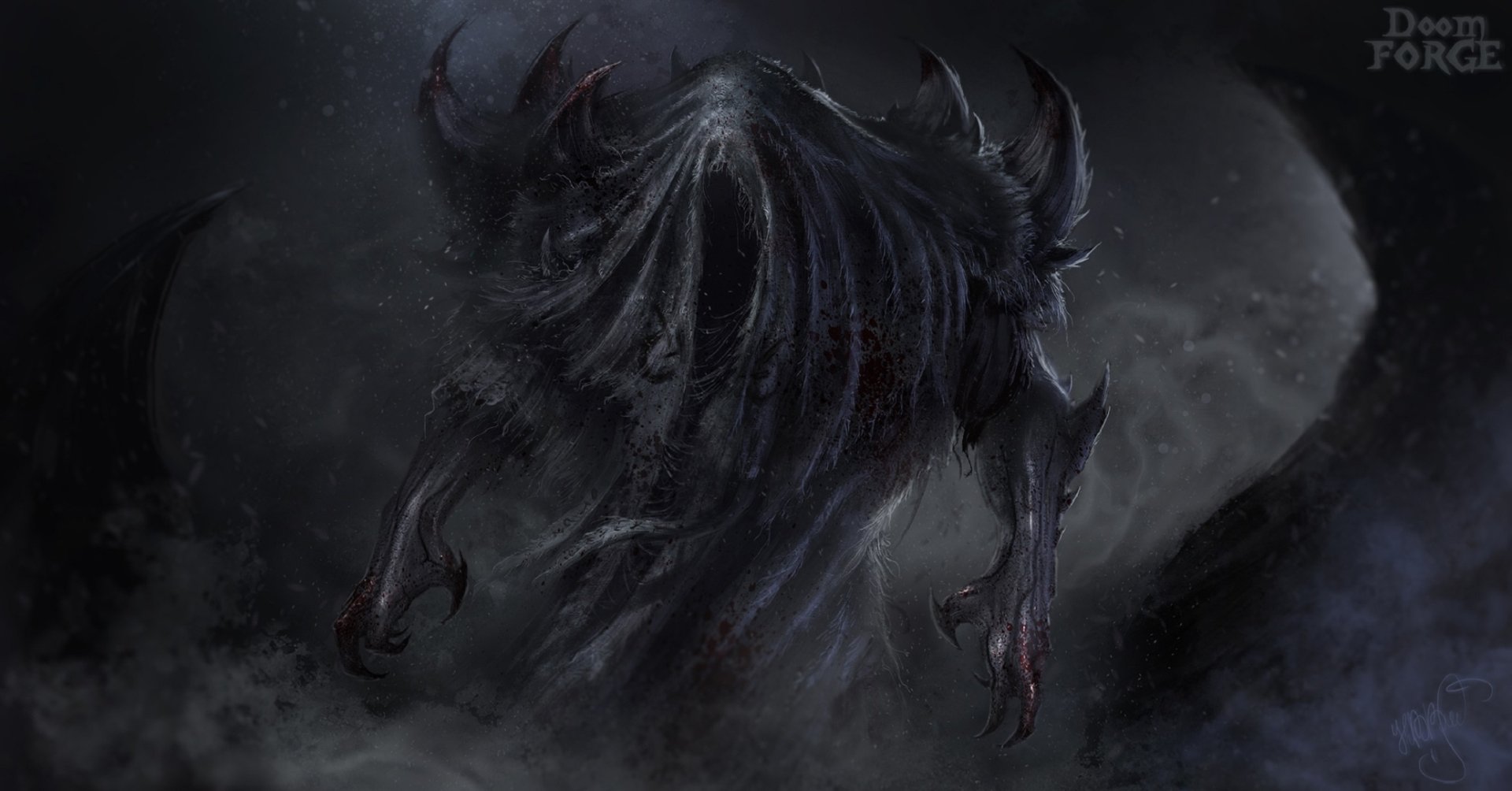 Download Creature Monster Dark Demon HD Wallpaper by Vladislav