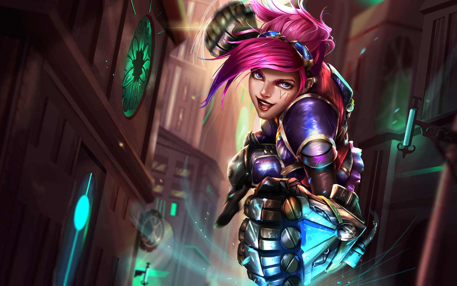 VI of Piltover - Stunning League of Legends HD Wallpaper by Jessica ...