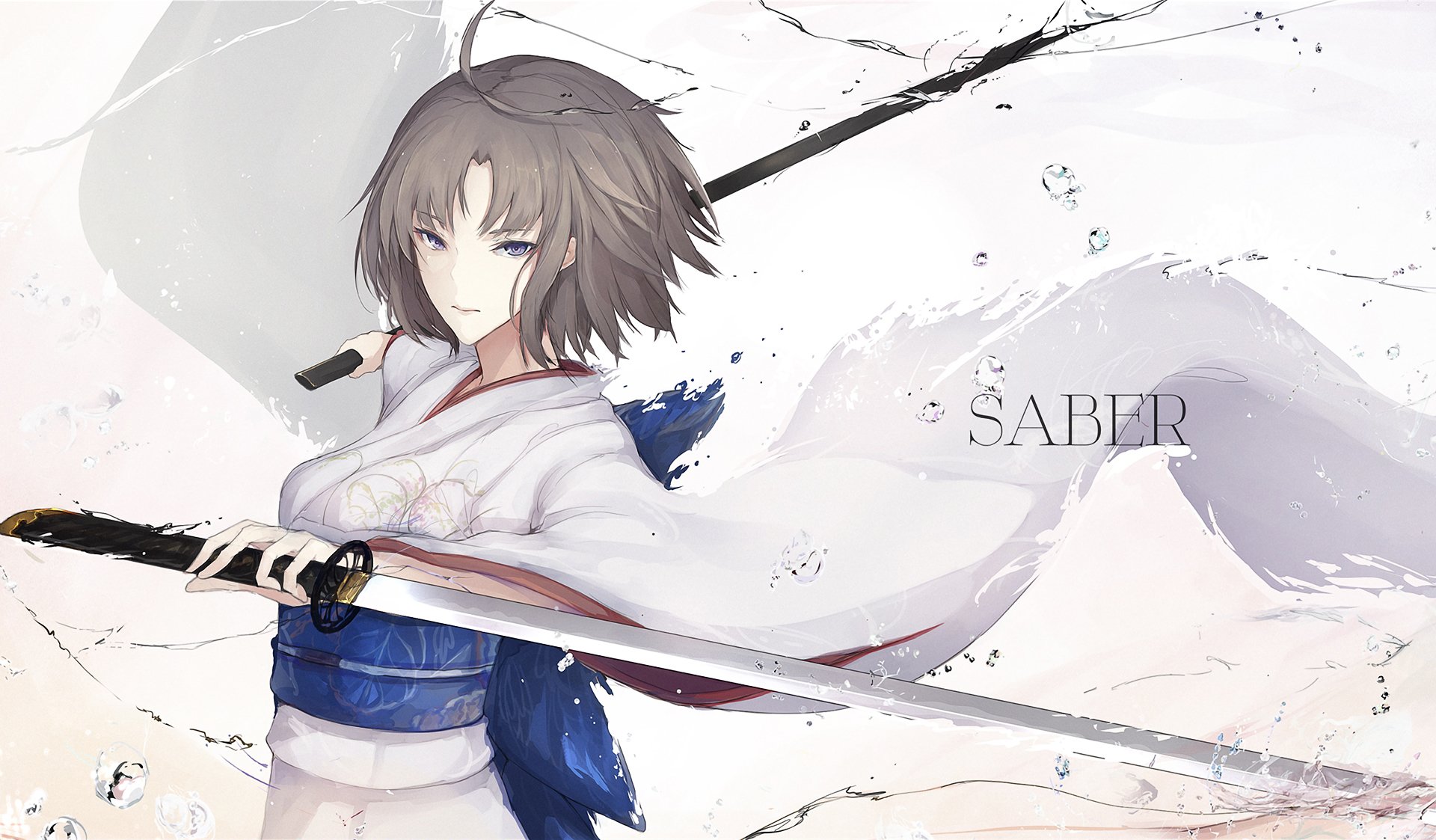 Shiki Ryougi - Fate/Grand Order HD Saber Wallpaper Excellence by marumoru