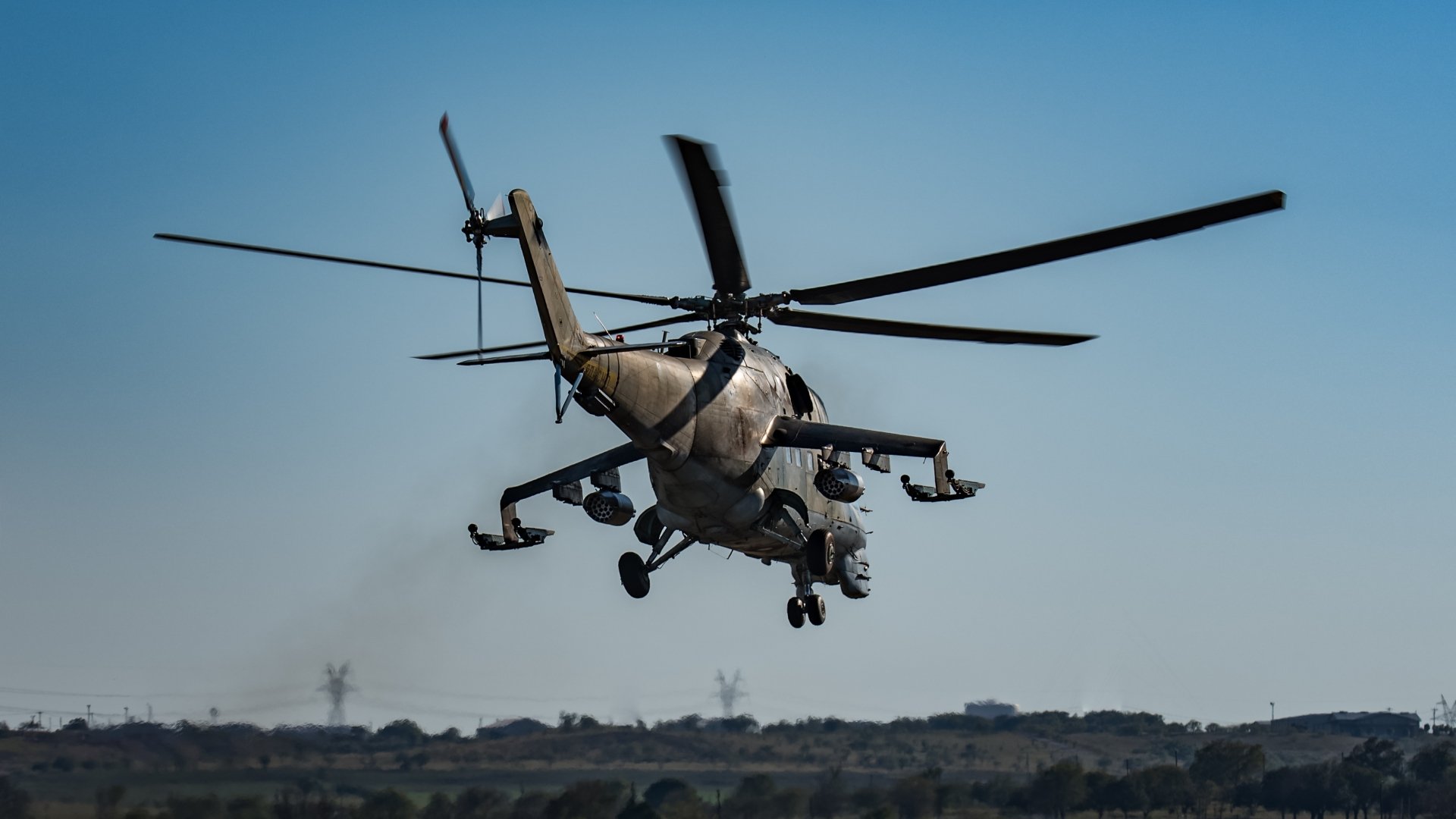 Download Aircraft Helicopter Attack Helicopter Military Mil Mi-24 HD ...