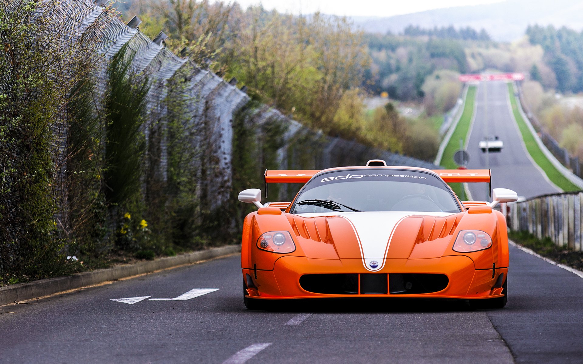 Maserati Supercar Race Beast - HD Wallpaper on the Open Road