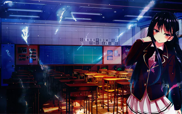 Download School Anime Classroom HD Wallpaper by NIK