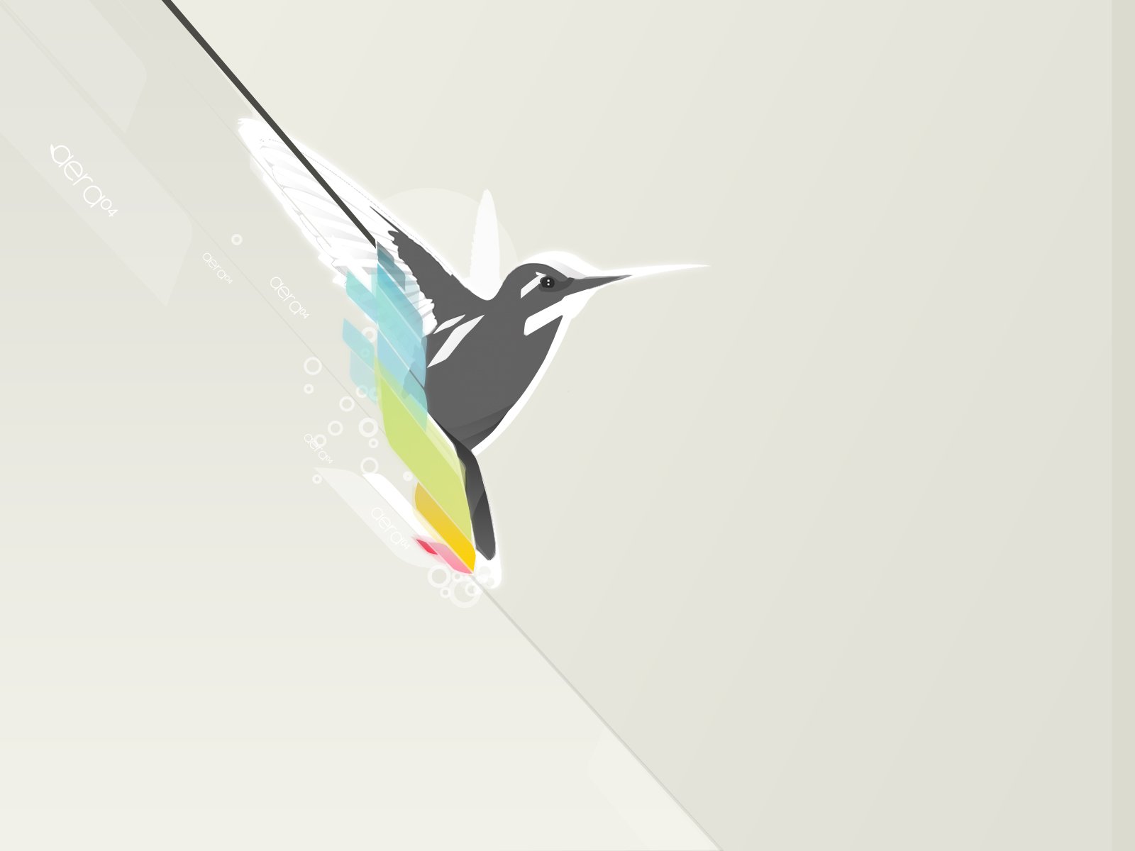 Artistic Vector Bird HD Wallpaper: Elegant Flight in Vibrant Strokes ...