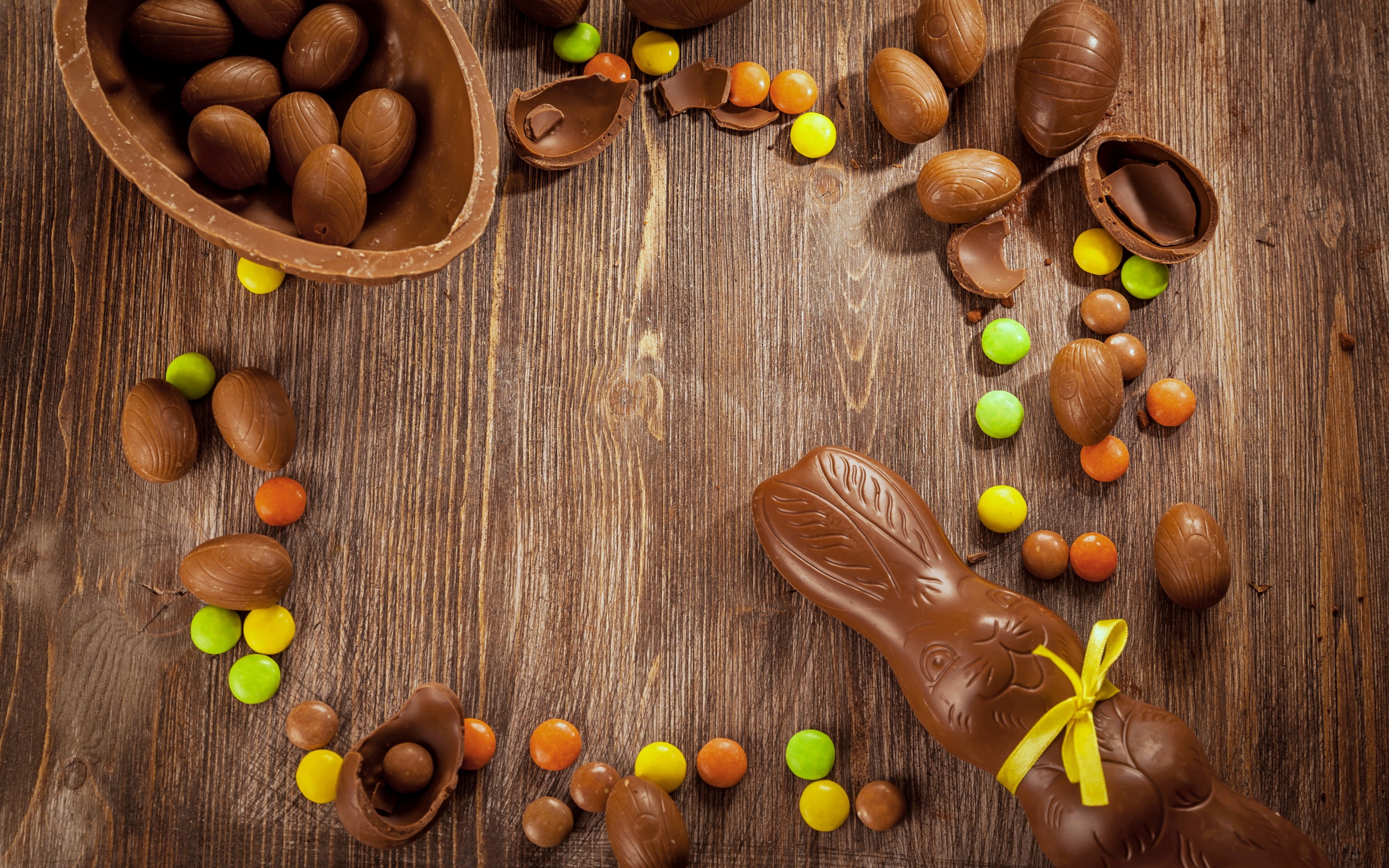 Download Easter Egg Chocolate Holiday Easter HD Wallpaper