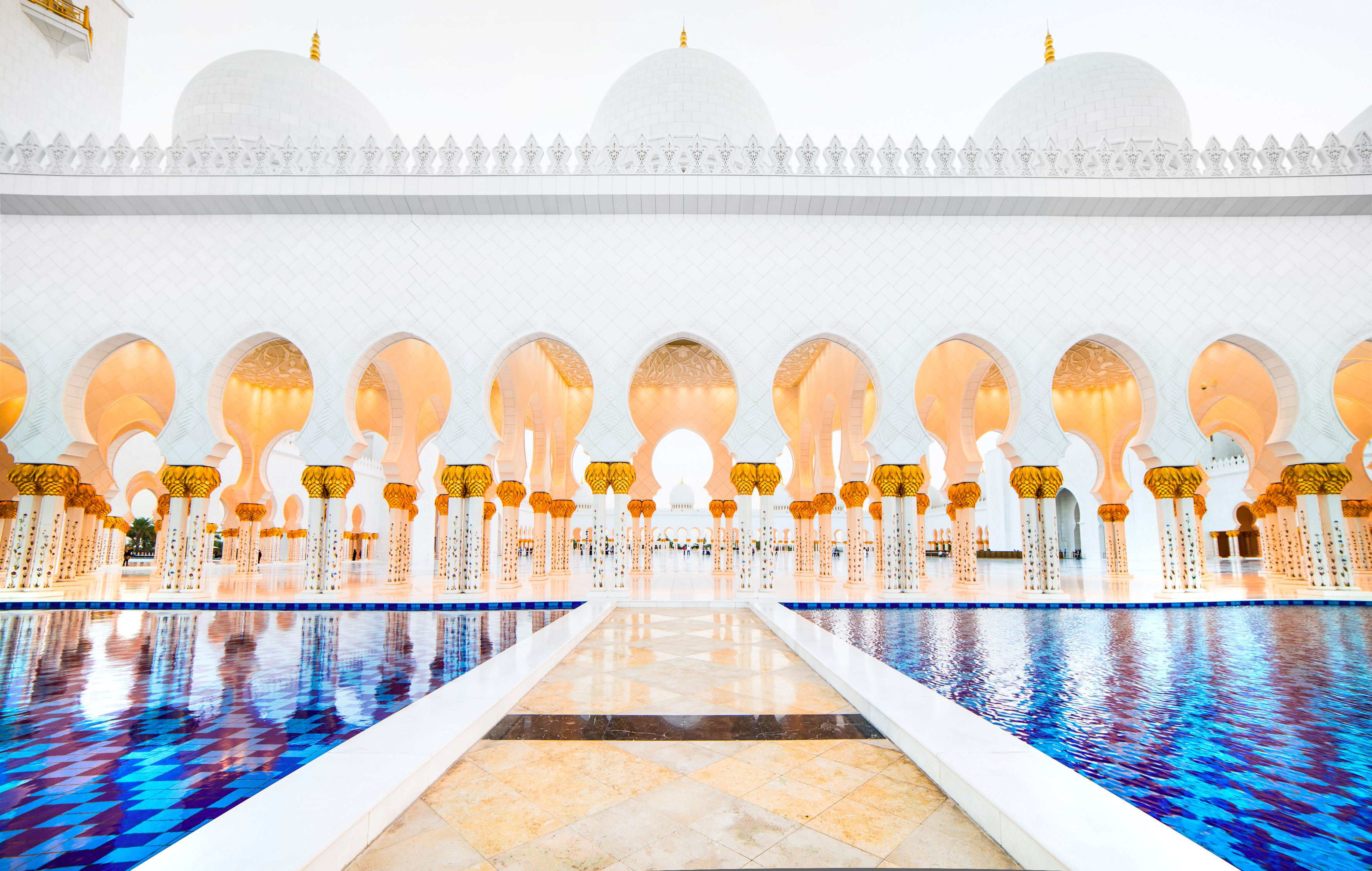 Download Religious Sheikh Zayed Grand Mosque HD Wallpaper