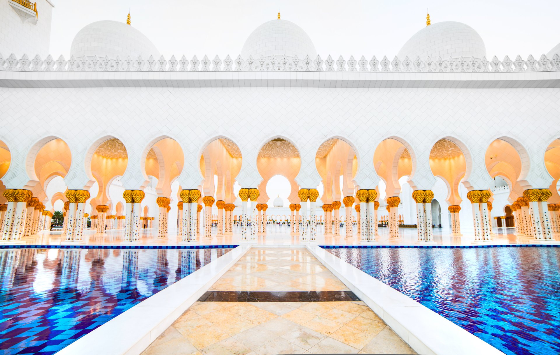 Download Religious Sheikh Zayed Grand Mosque HD Wallpaper