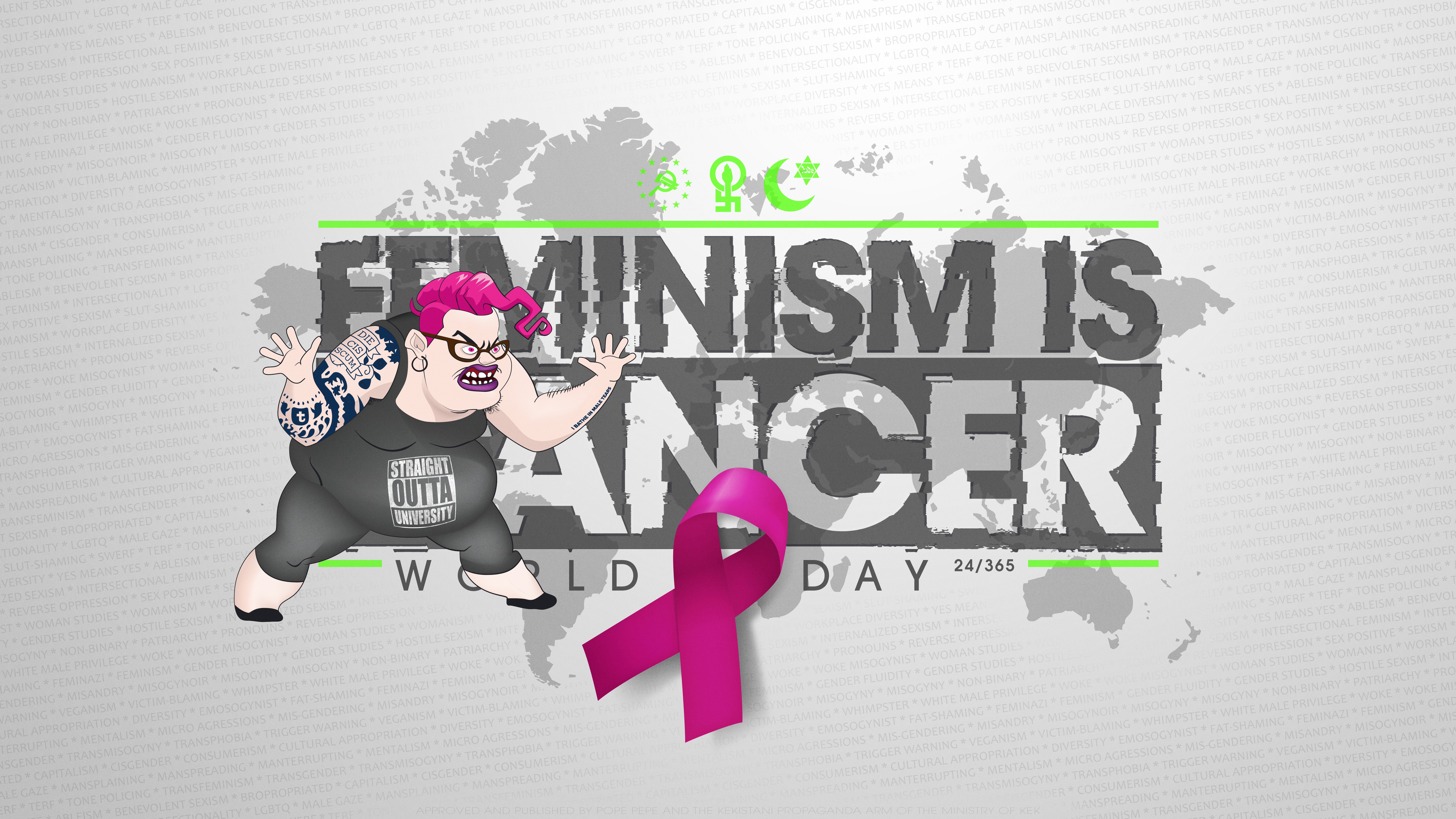 Download Funny Feminism 8k Ultra HD Wallpaper by Trigg_Ered