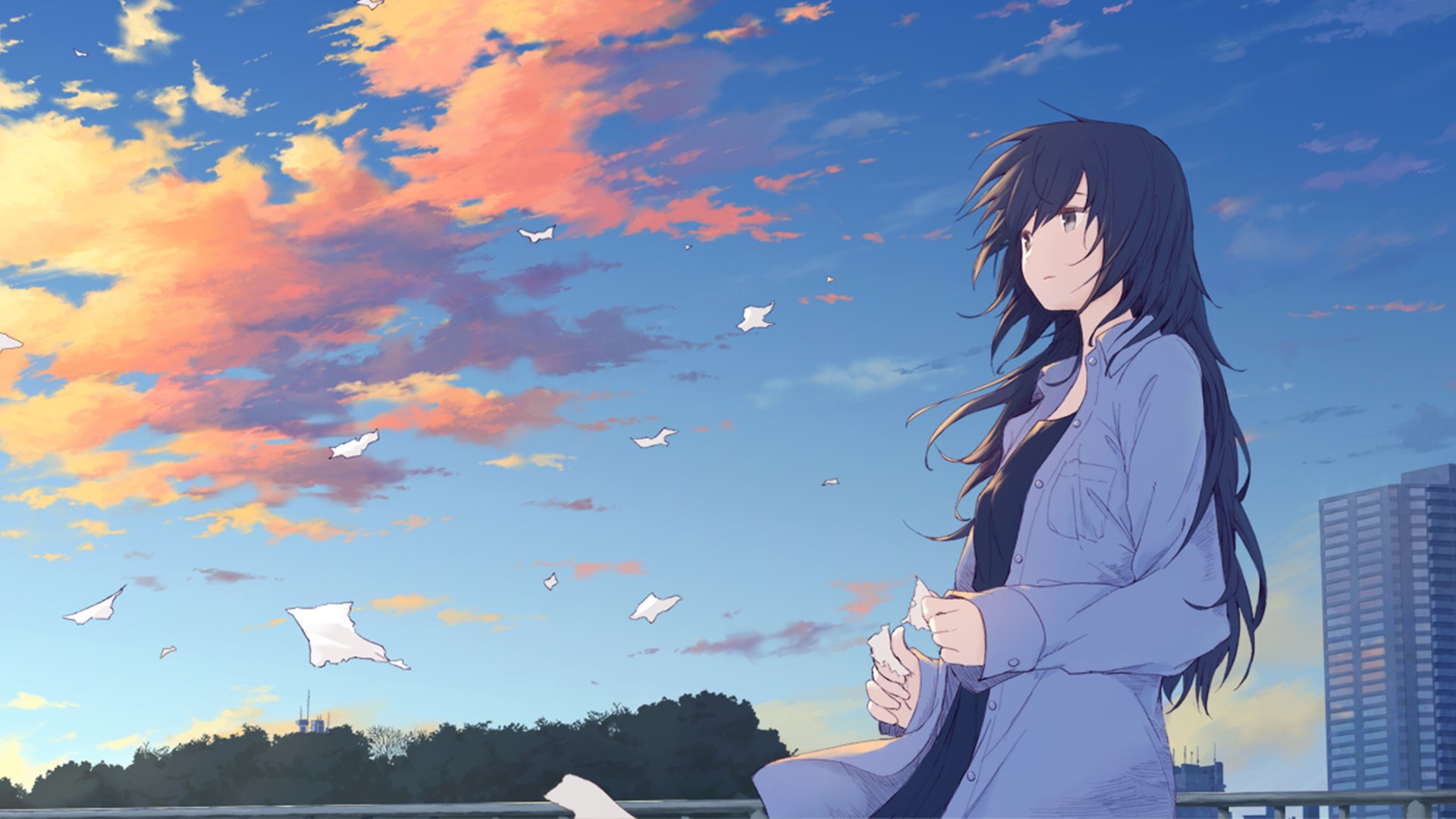Download Anime Girl Anime Girl HD Wallpaper | 1920x1080 | Wallpaper Abyss