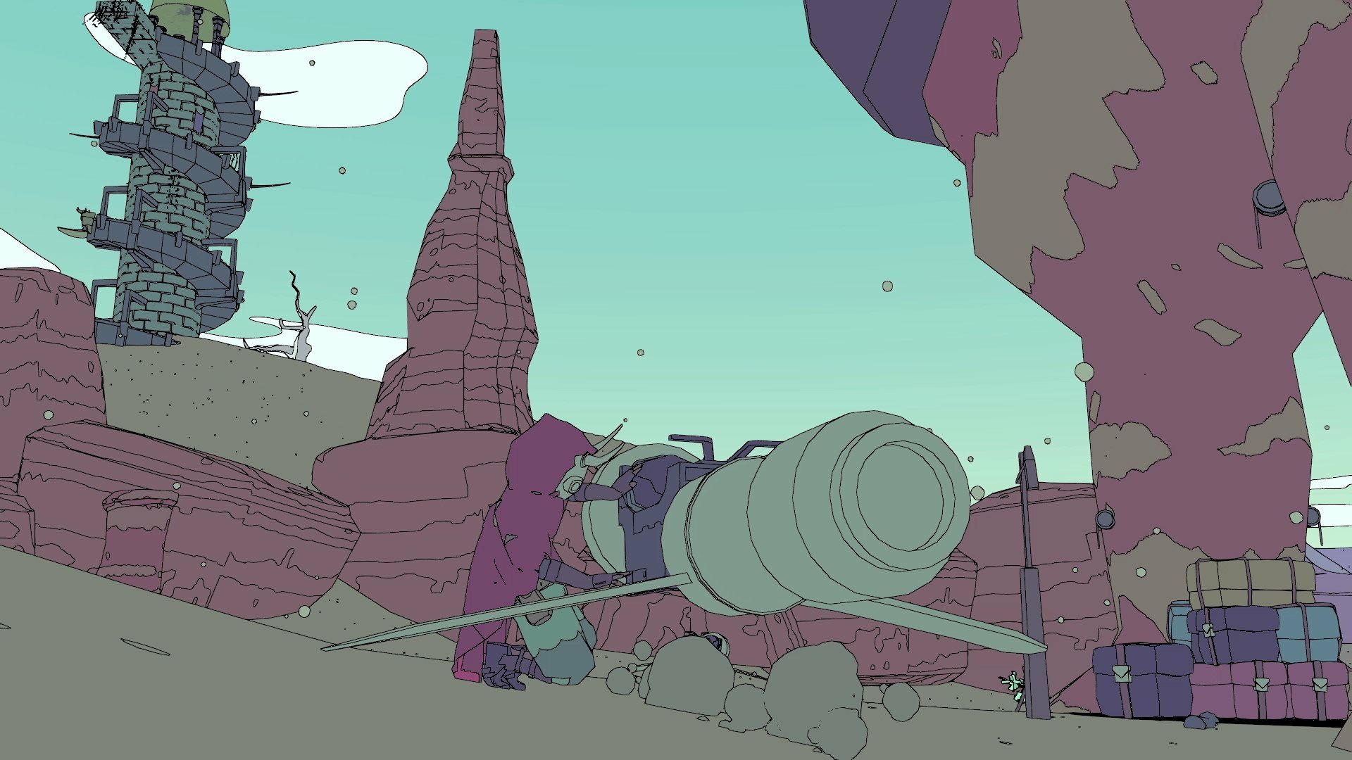 Sable Game Artwork HD Wallpaper