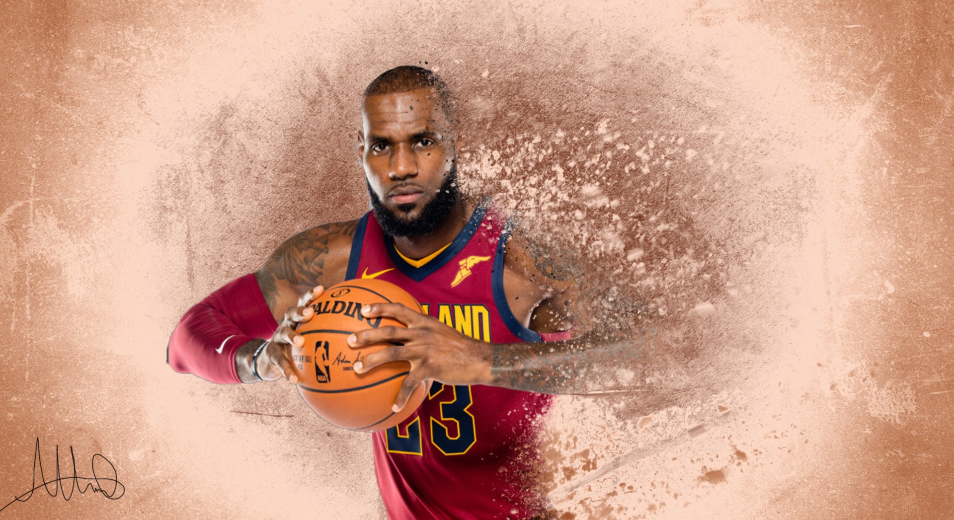 LeBron James Dominates: HD Sports Wallpaper