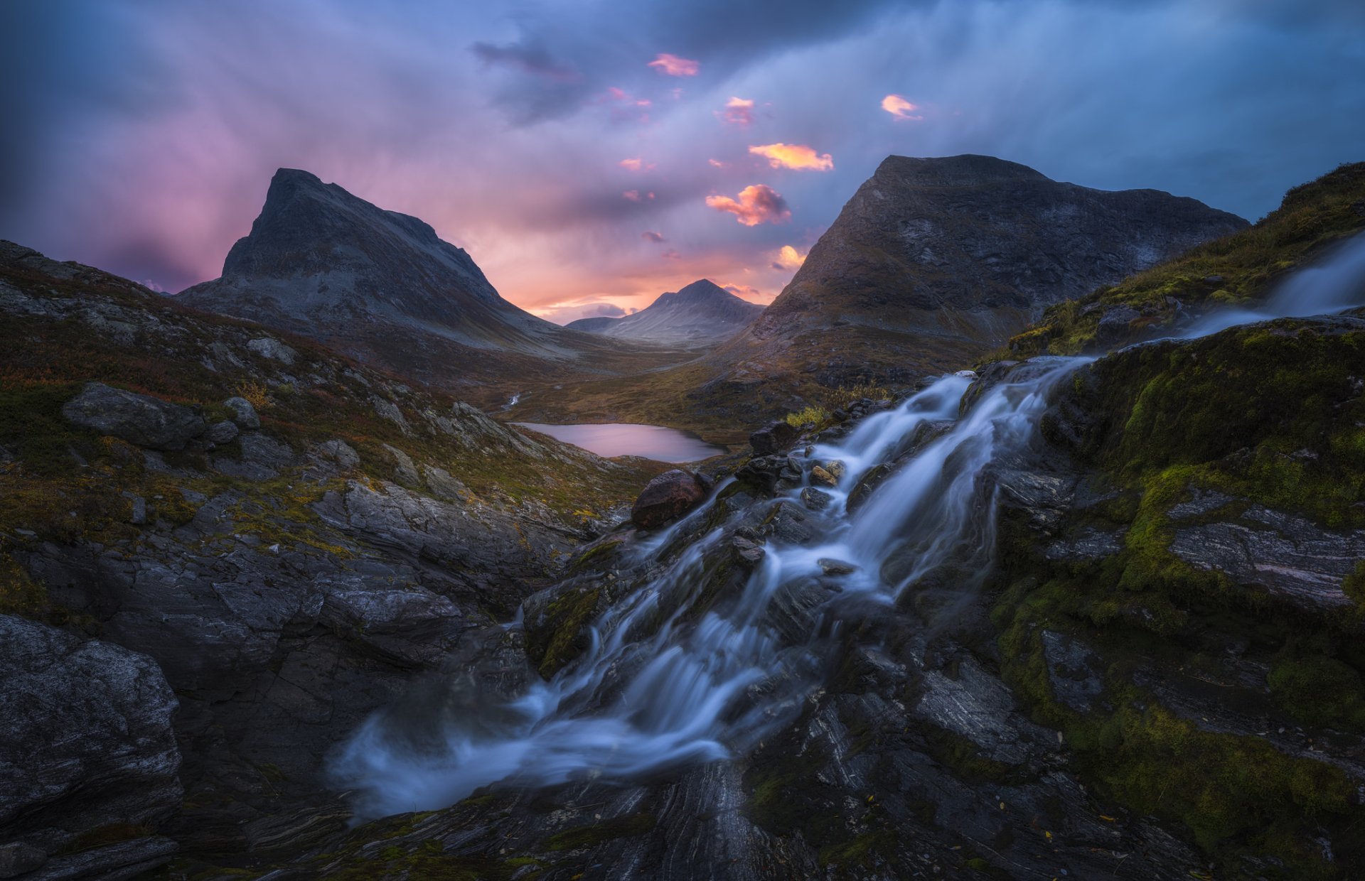Download Mountain Norway Nature Waterfall HD Wallpaper by Ole Henrik ...