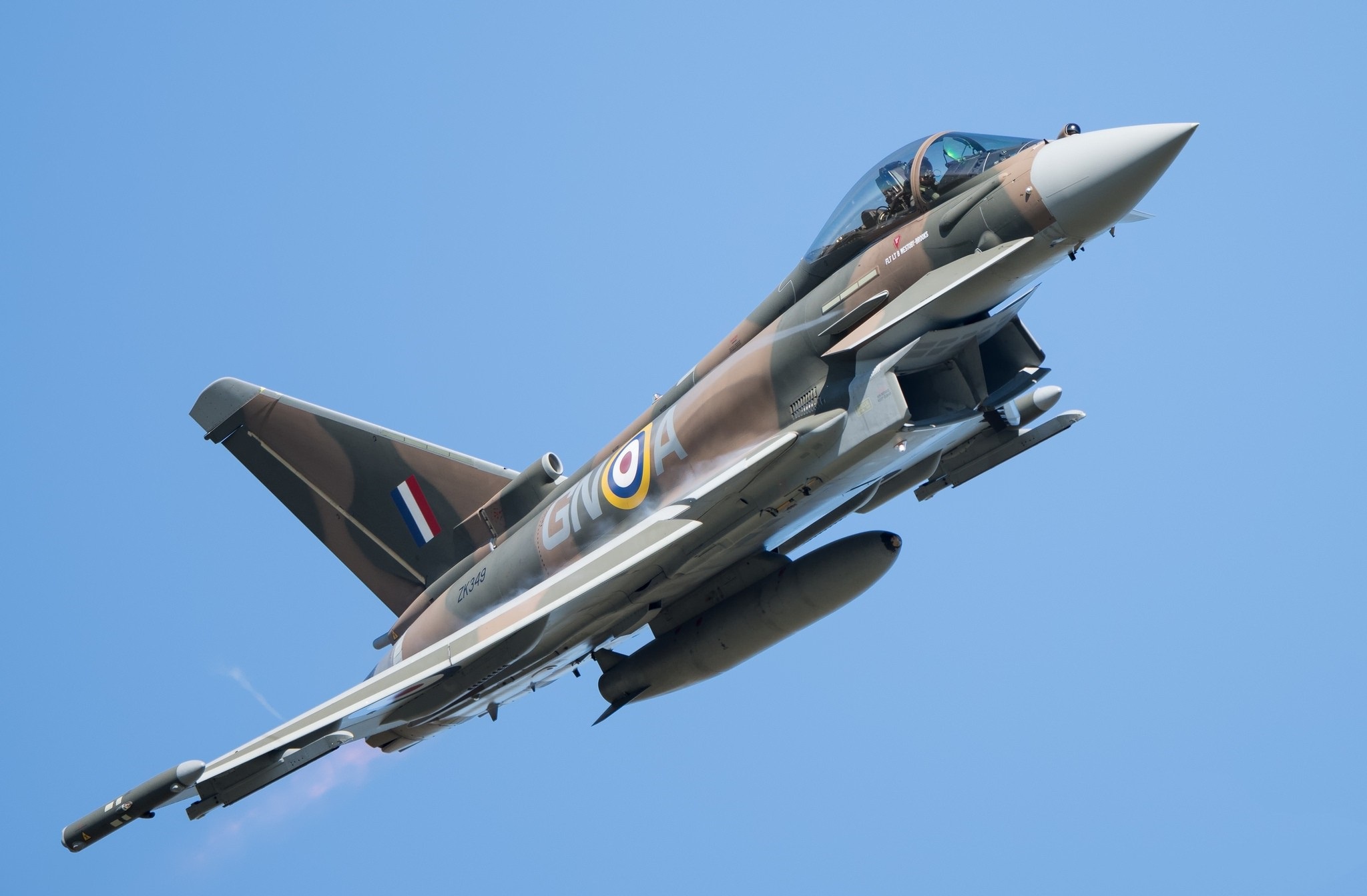 Download Warplane Aircraft Jet Fighter Military Eurofighter Typhoon HD Wallpaper