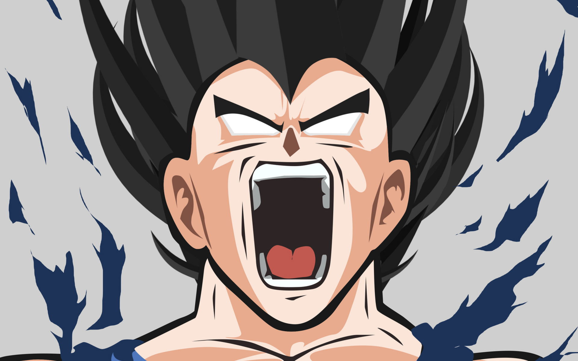 Vegeta's Fierce Power Surge – HD Dragon Ball Z Anime Wallpaper by ...