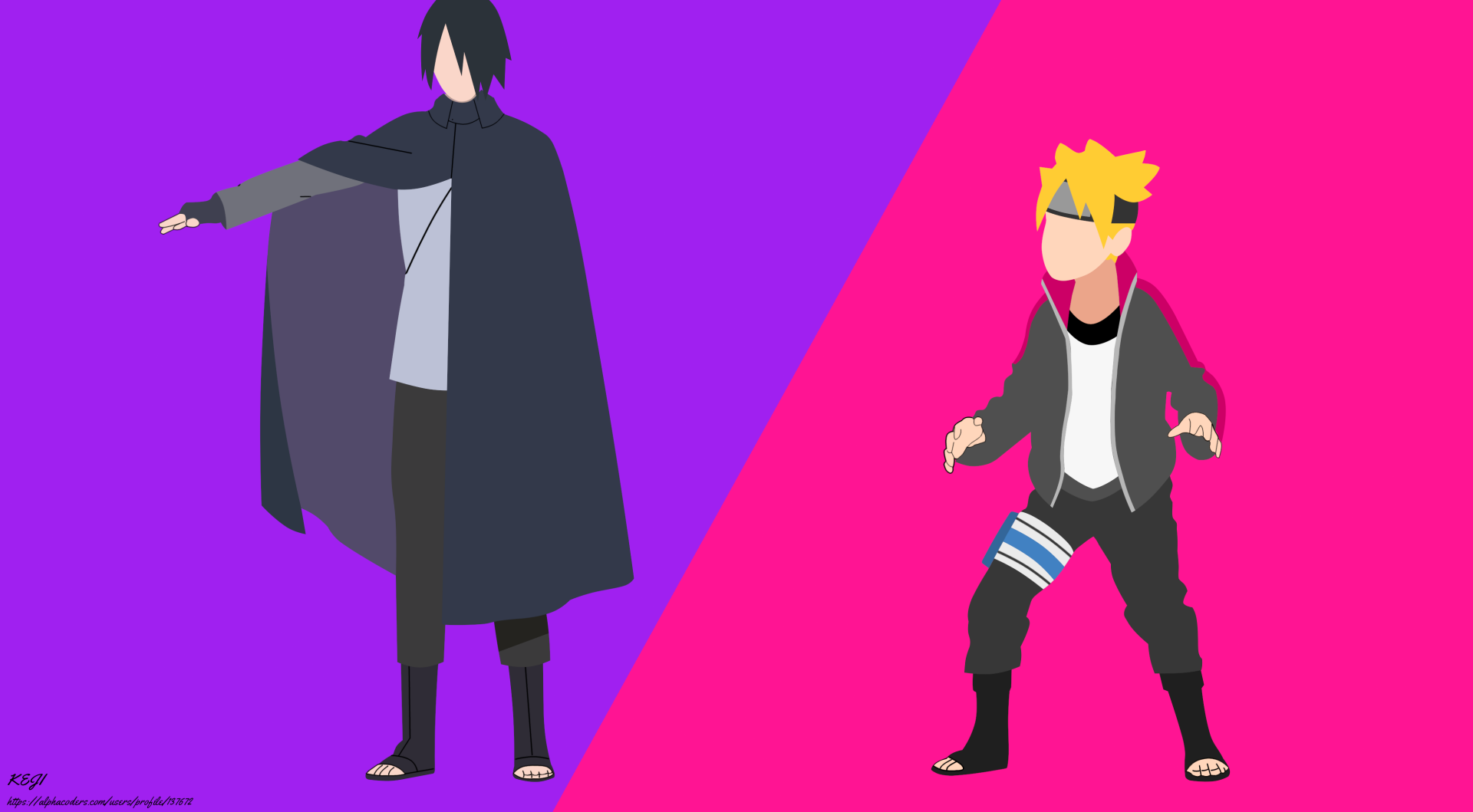 Boruto And Sasuke by KEJI