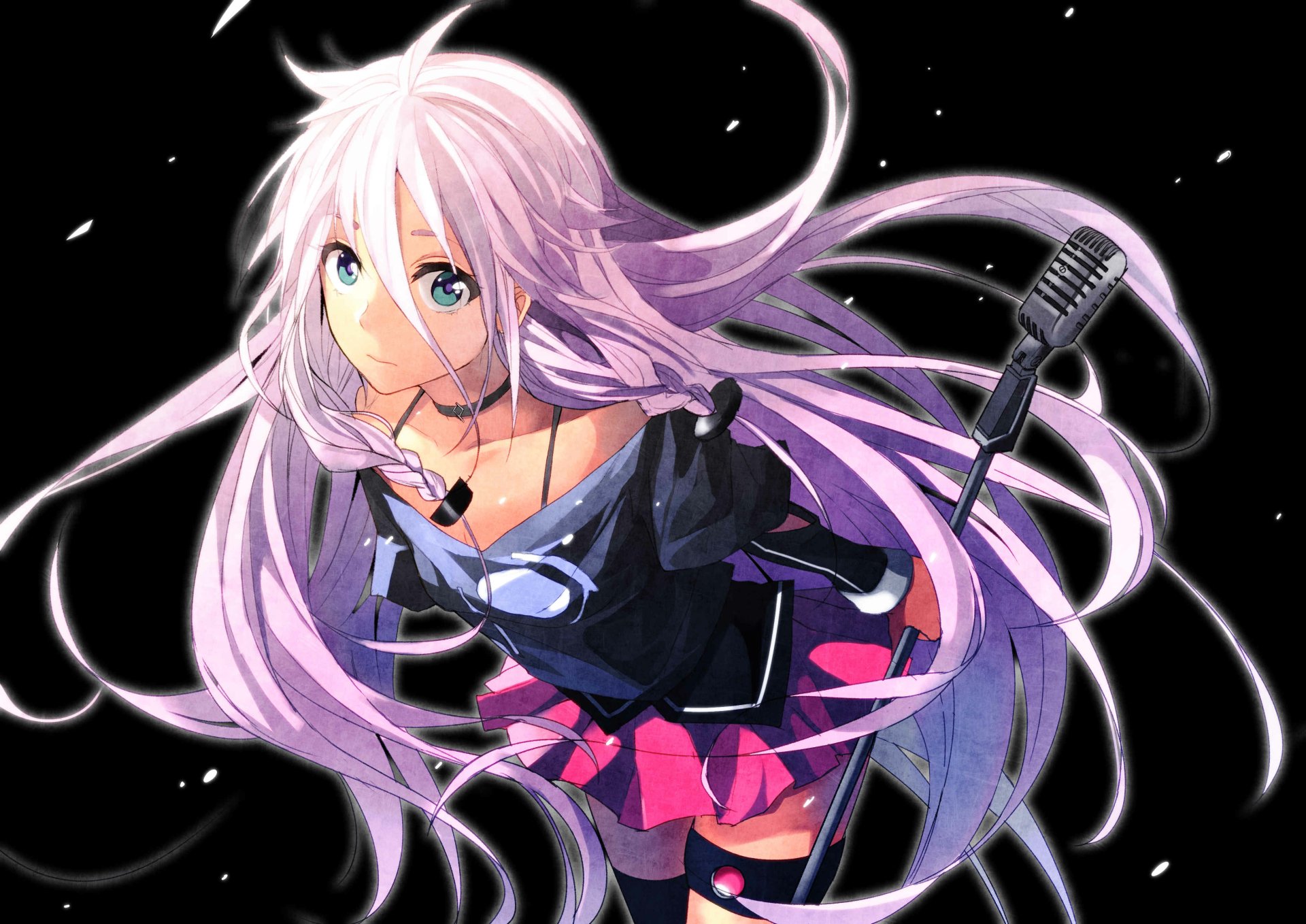 Vocaloid Ia Vocaloid Anime Girls Long Hair Gray Hair