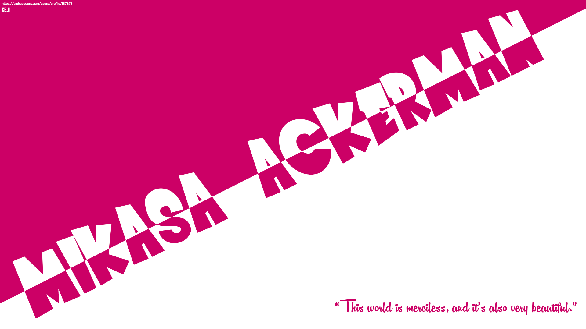 Mikasa Ackerman by KEJI