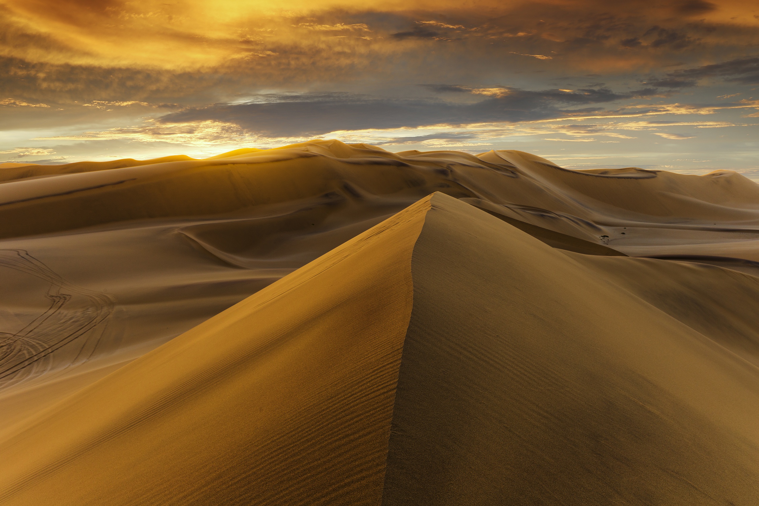 Download Sand Dune Sand Landscape Nature Desert HD Wallpaper