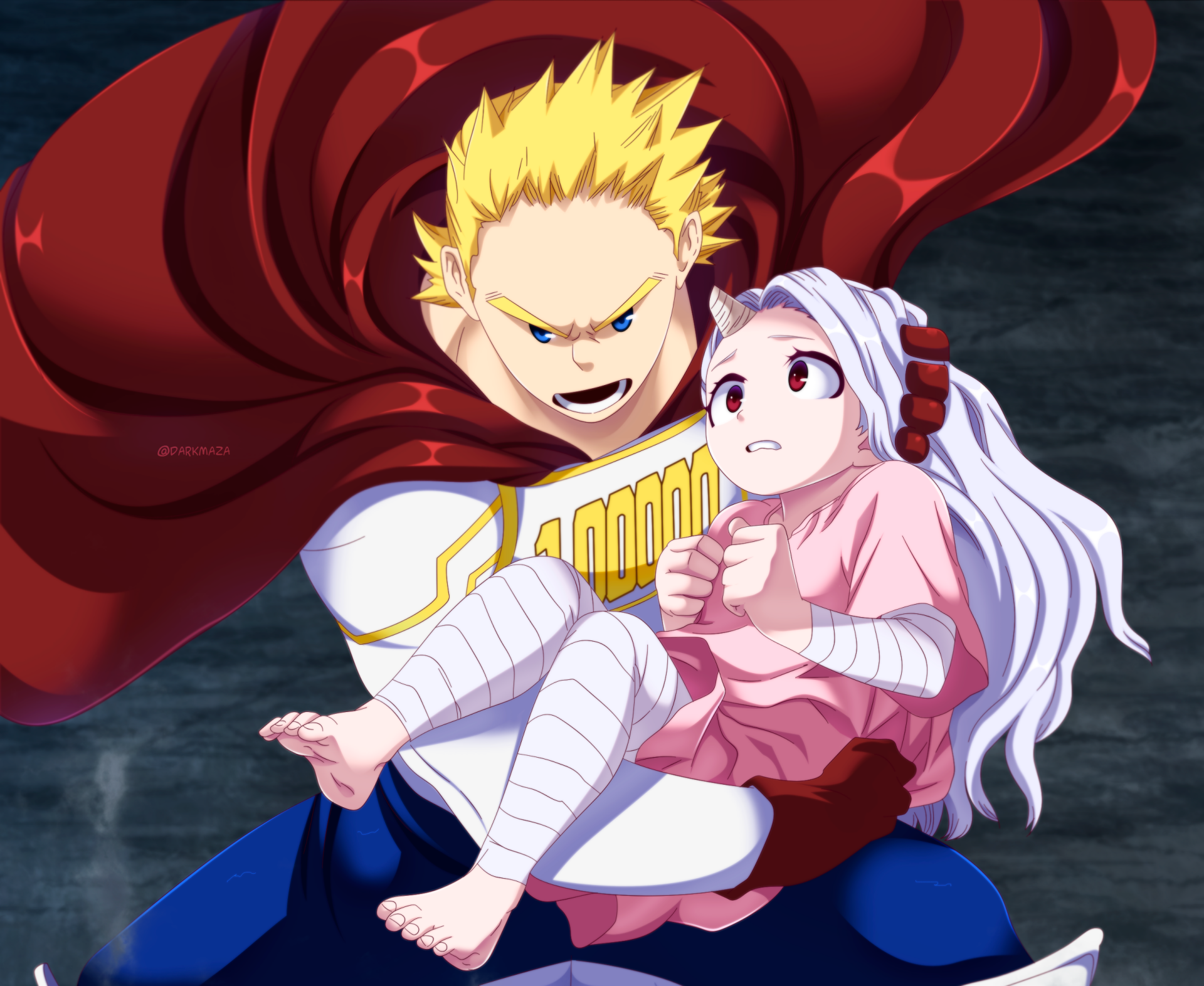 Heroic Rescue: Mirio Togata & Eri in My Hero Academia HD Wallpaper by ...