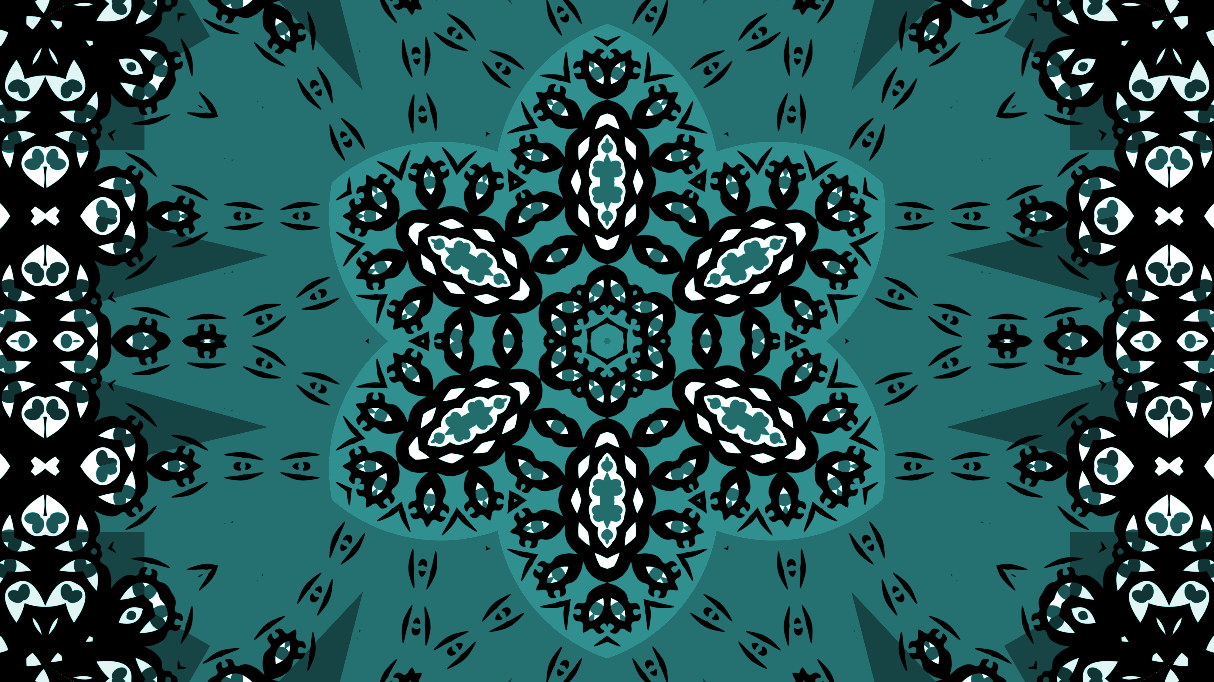 Download Leaf Pattern Abstract Kaleidoscope 4k Ultra HD Wallpaper by KEJI