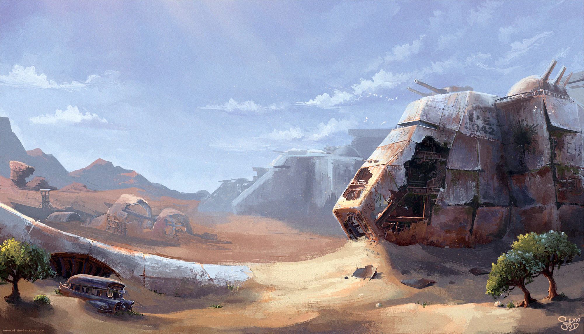 Post-Apocalyptic Sci-Fi HD: Deserted Future Ruins by Nemo2D