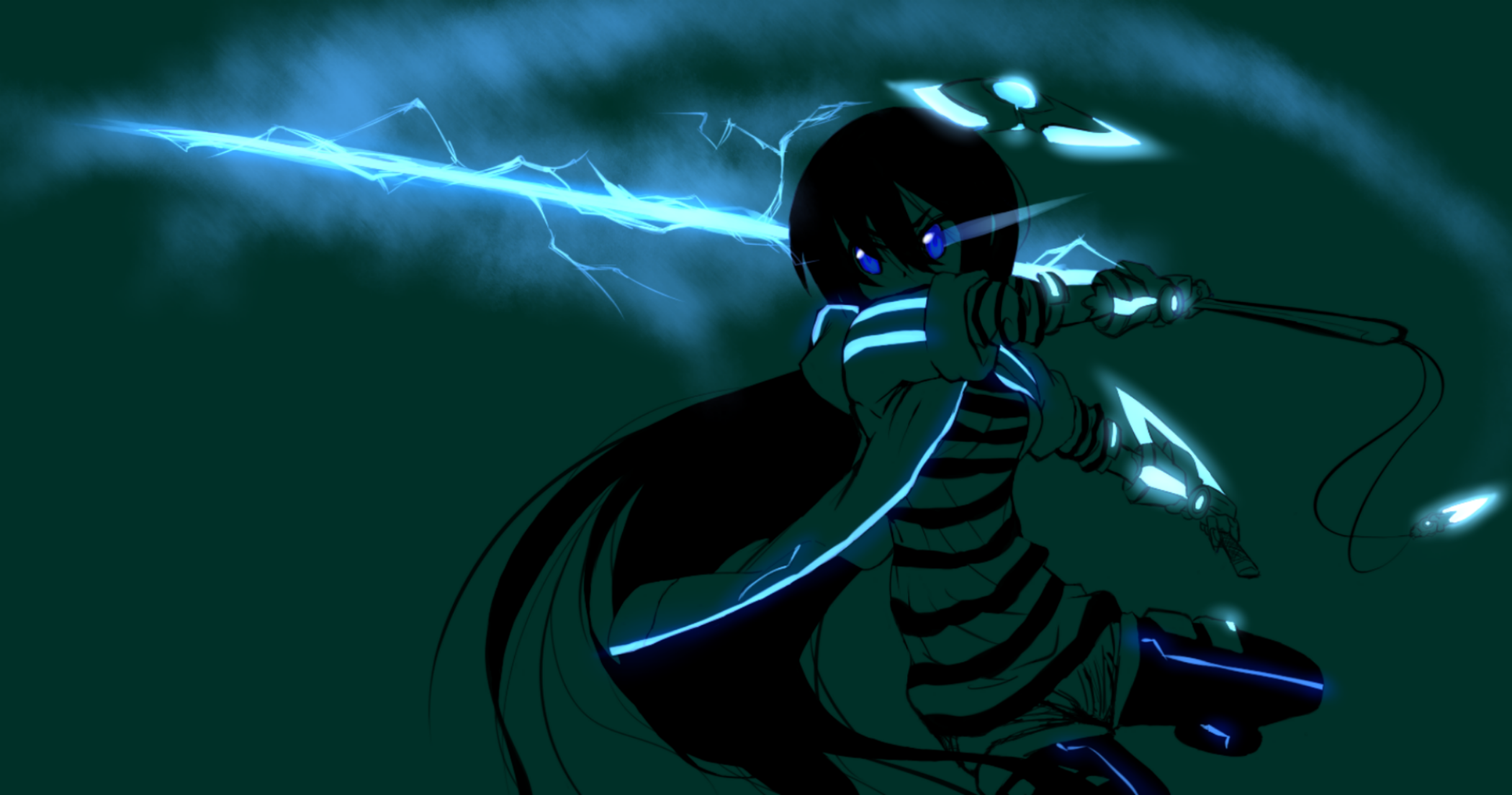 Download Sword Anime Original HD Wallpaper by ゆーま&てまき