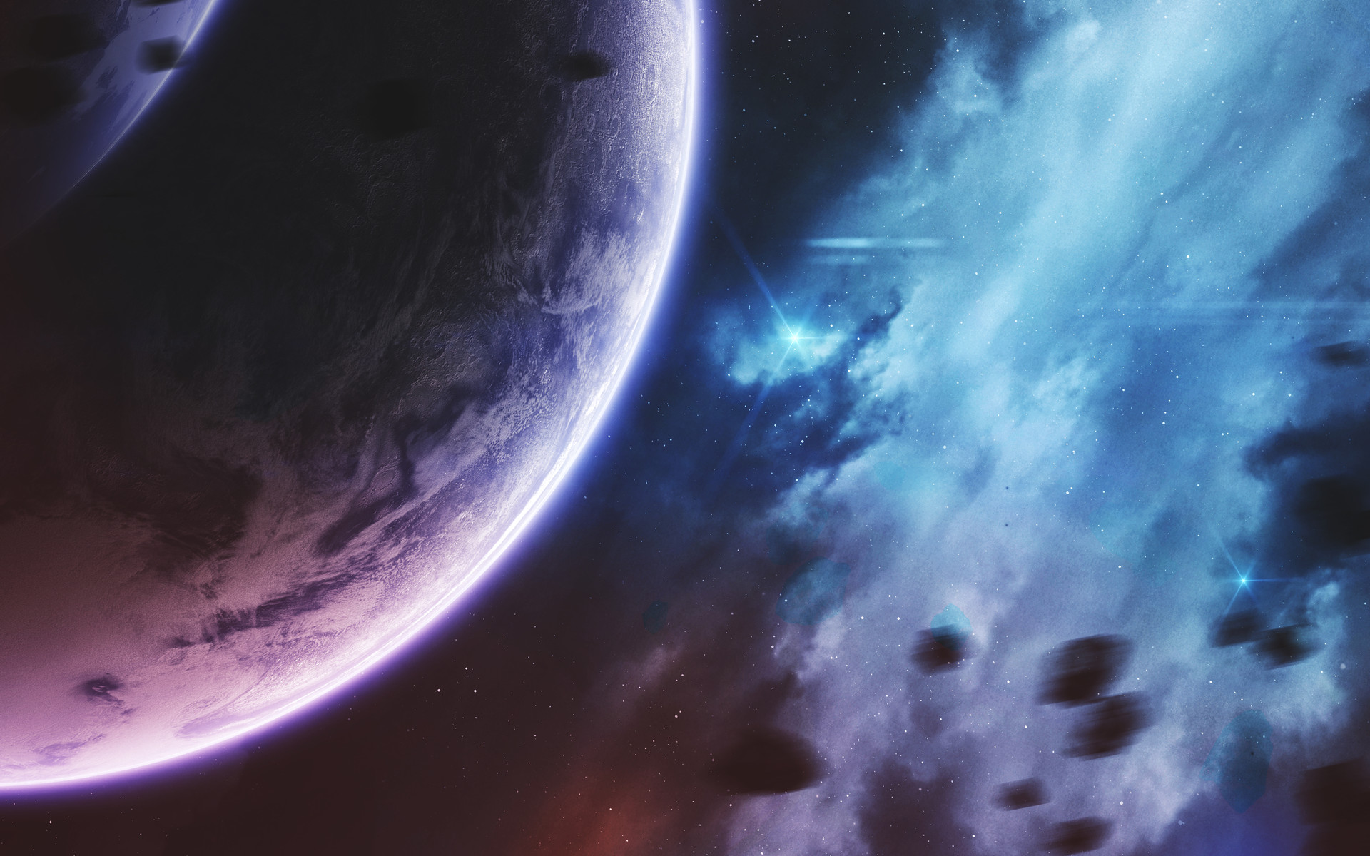 Download Sci Fi Planetscape HD Wallpaper by Vadim Sadovski