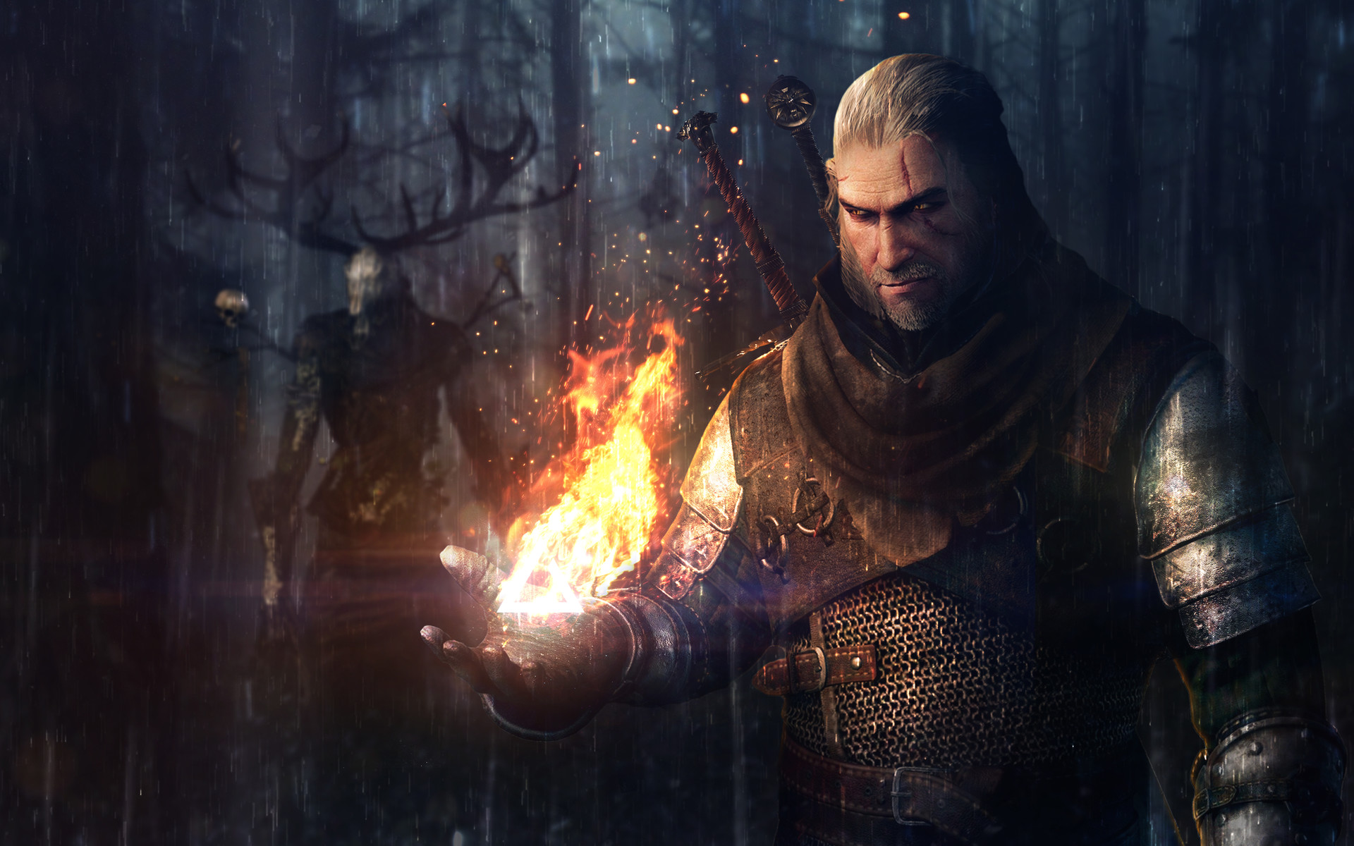 Geralt of Rivia - The Witcher 3 HD Wallpaper by Vadim Sadovski