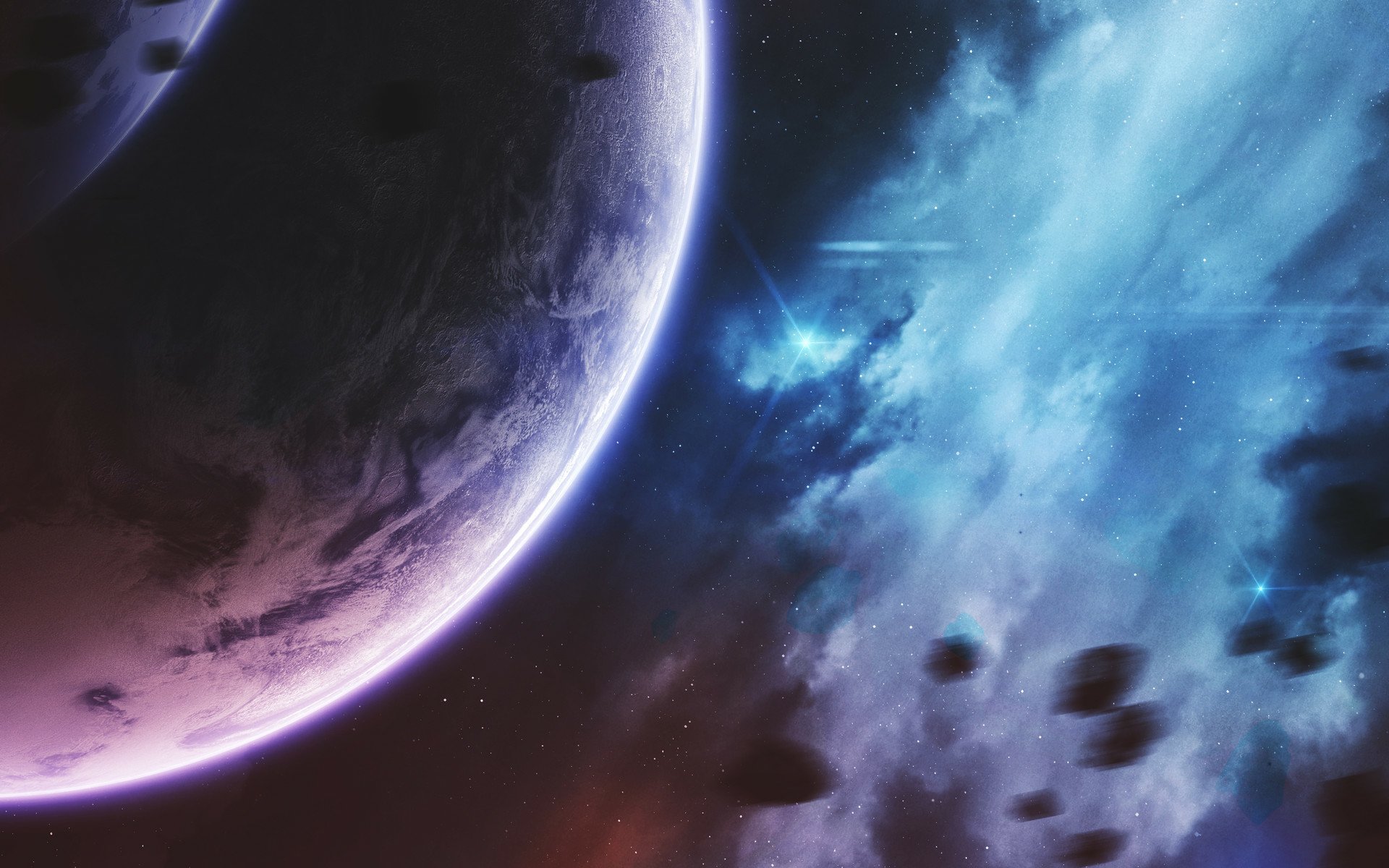 Download Sci Fi Planetscape HD Wallpaper by Vadim Sadovski