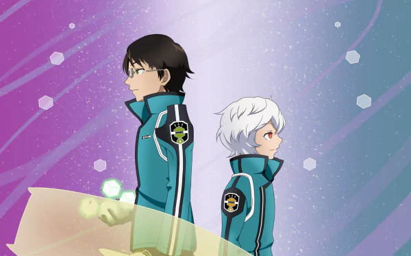 World Trigger HD Wallpaper feat. Osamu, Yūma, Chika, Yūichi