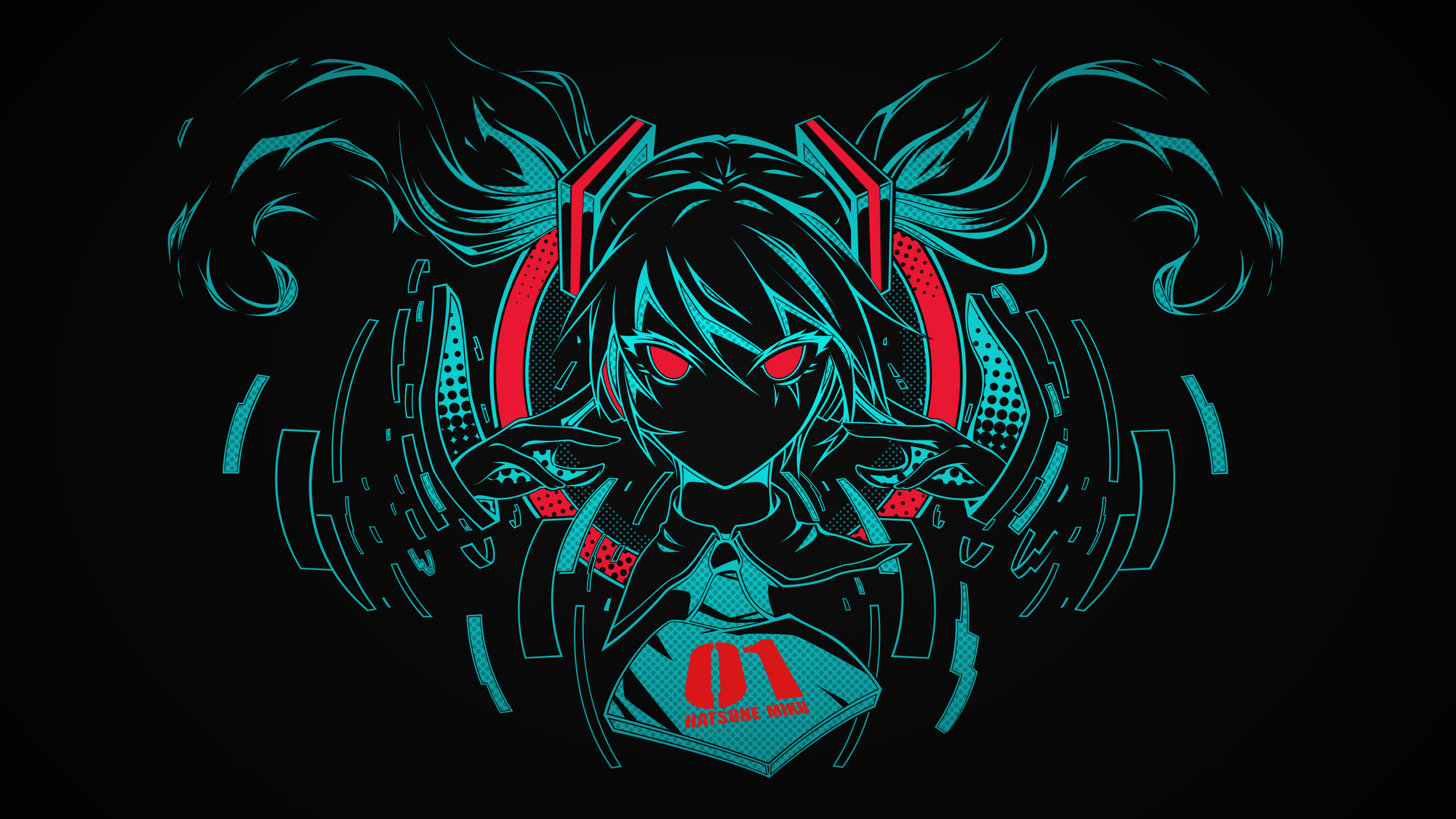 Hatsune Miku Neon Pulse – HD Anime Vocaloid Wallpaper by Carionto