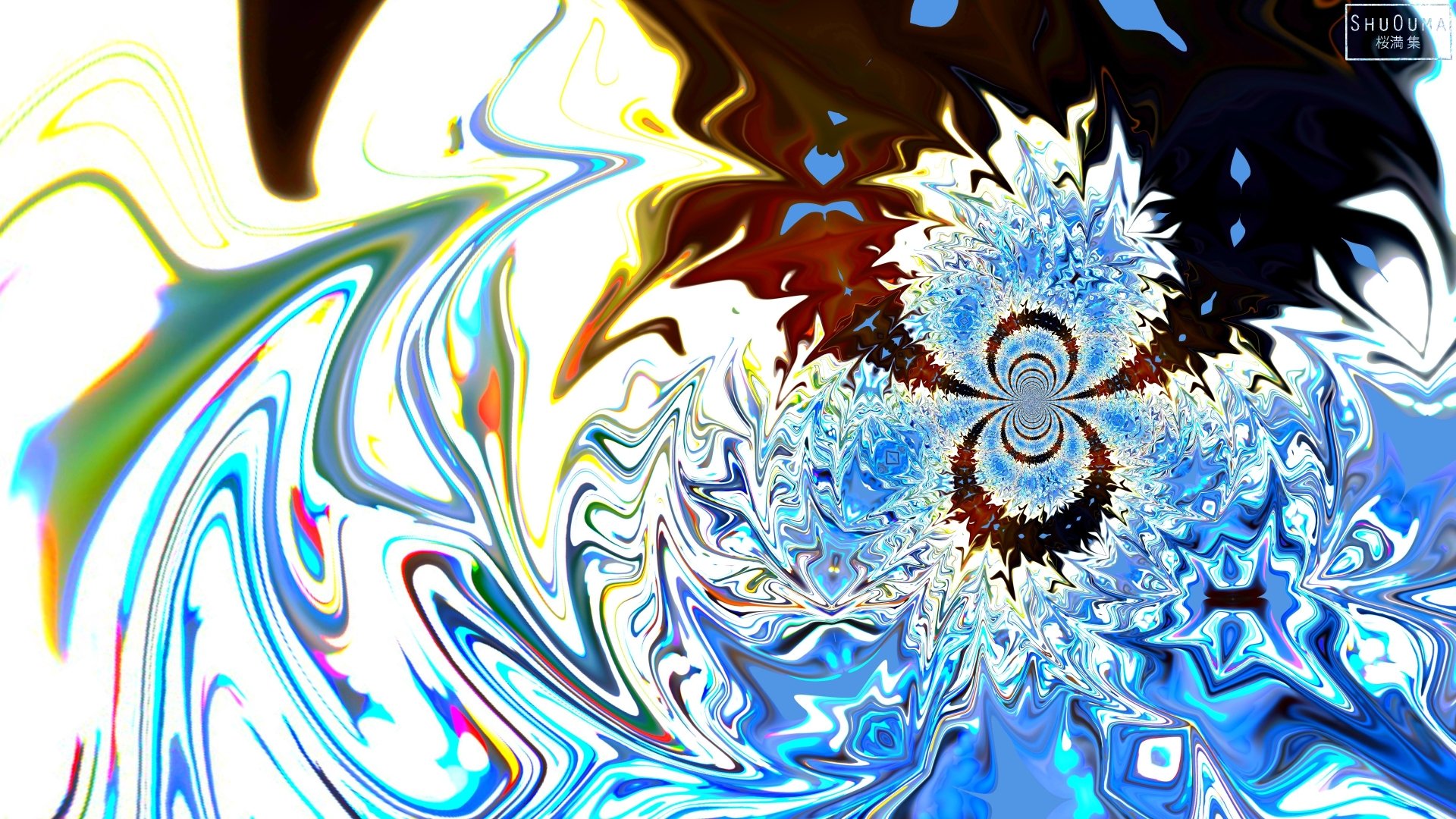 Vibrant Swirls: 4K Ultra HD Abstract Wallpaper by ShuOuma