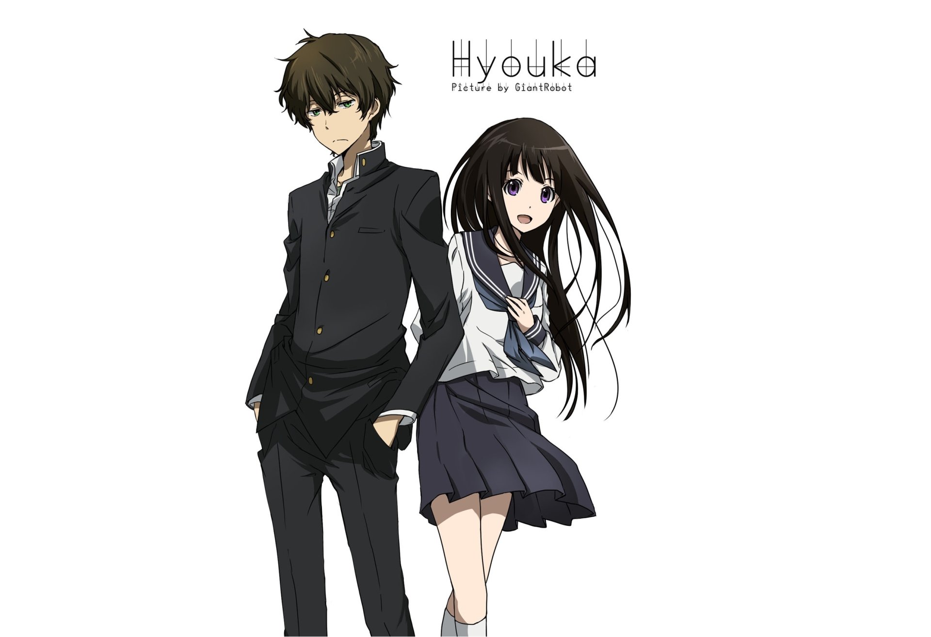 Hyouka HD — Oreki & Chitanda: Curious Hearts | 2556x1748 | Wallpaper Abyss