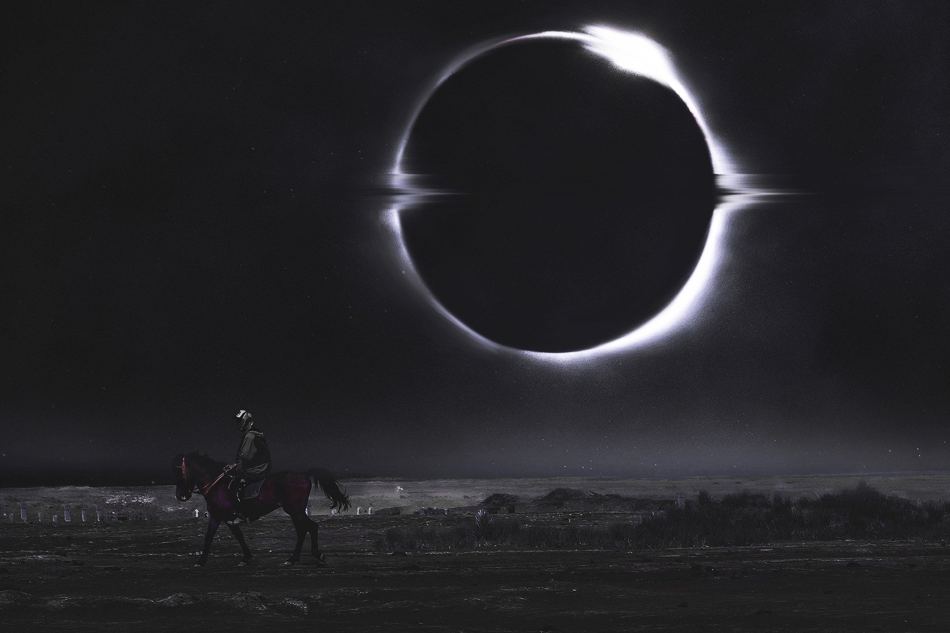 Eclipse Knight: The Fantasy Warrior Rides into the Darkened Horizon by ...