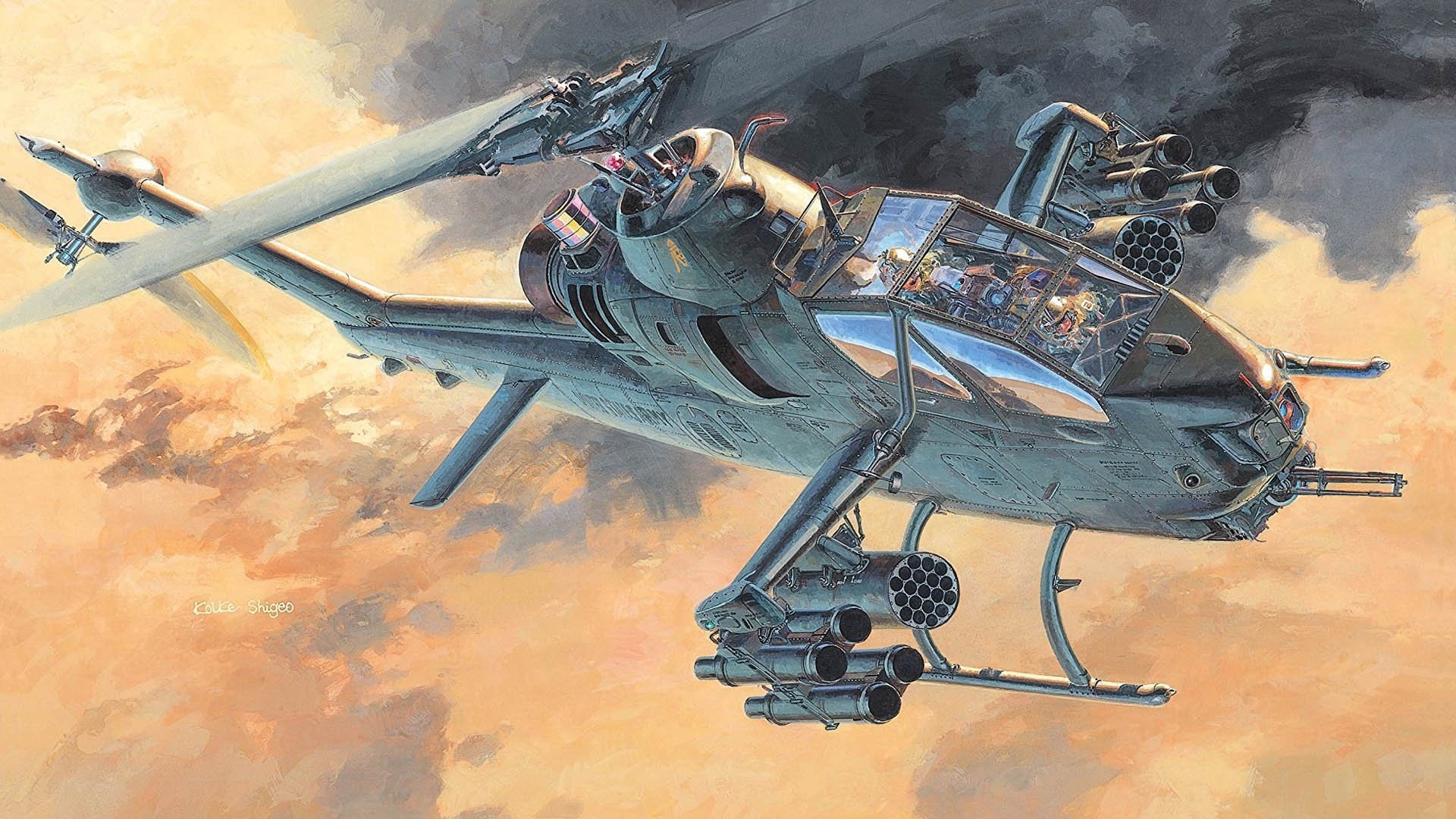 Bell AH-1 Cobra Attack Helicopter – HD Military Aircraft Wallpaper