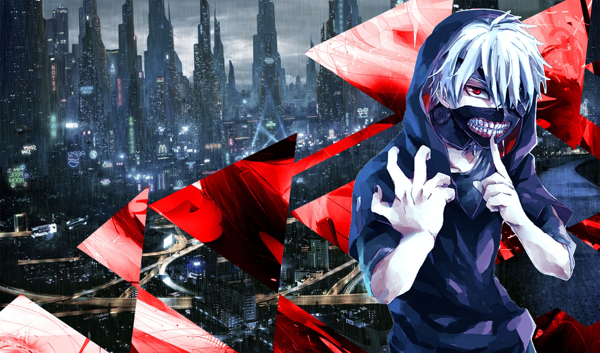 Download Ken Kaneki Anime Tokyo Ghoul HD Wallpaper