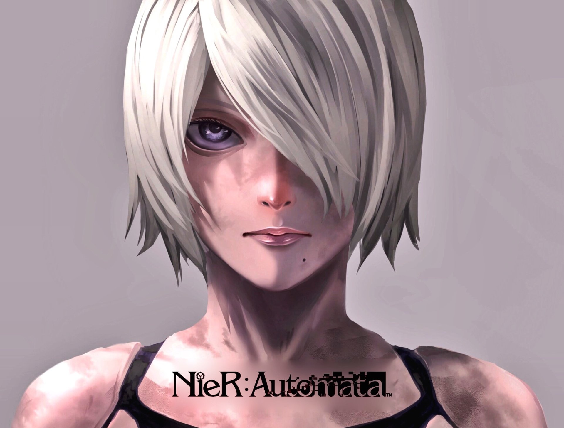 Download Short Hair Purple Eyes White Hair YoRHa Type A No.2 Video Game ...